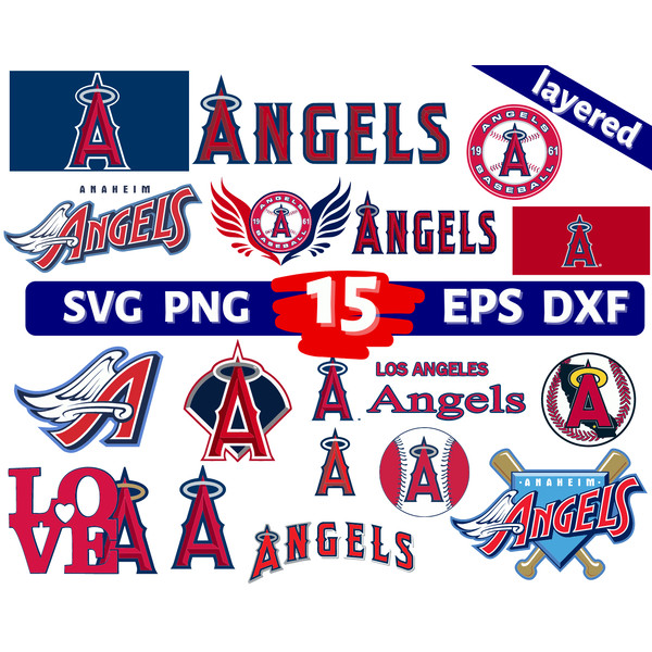 Digital Download, Los Angeles Angels logo, Los Angeles Angel - Inspire ...