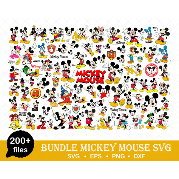 Mickey Mouse SVG, Mickey Head SVG, Mickey Mouse Logo, Mickey | Inspire ...