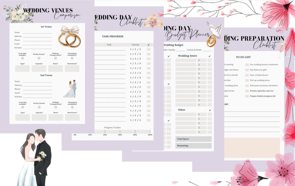 Wedding planner printable.Wedding planner binder.Wedding pla | Inspire ...