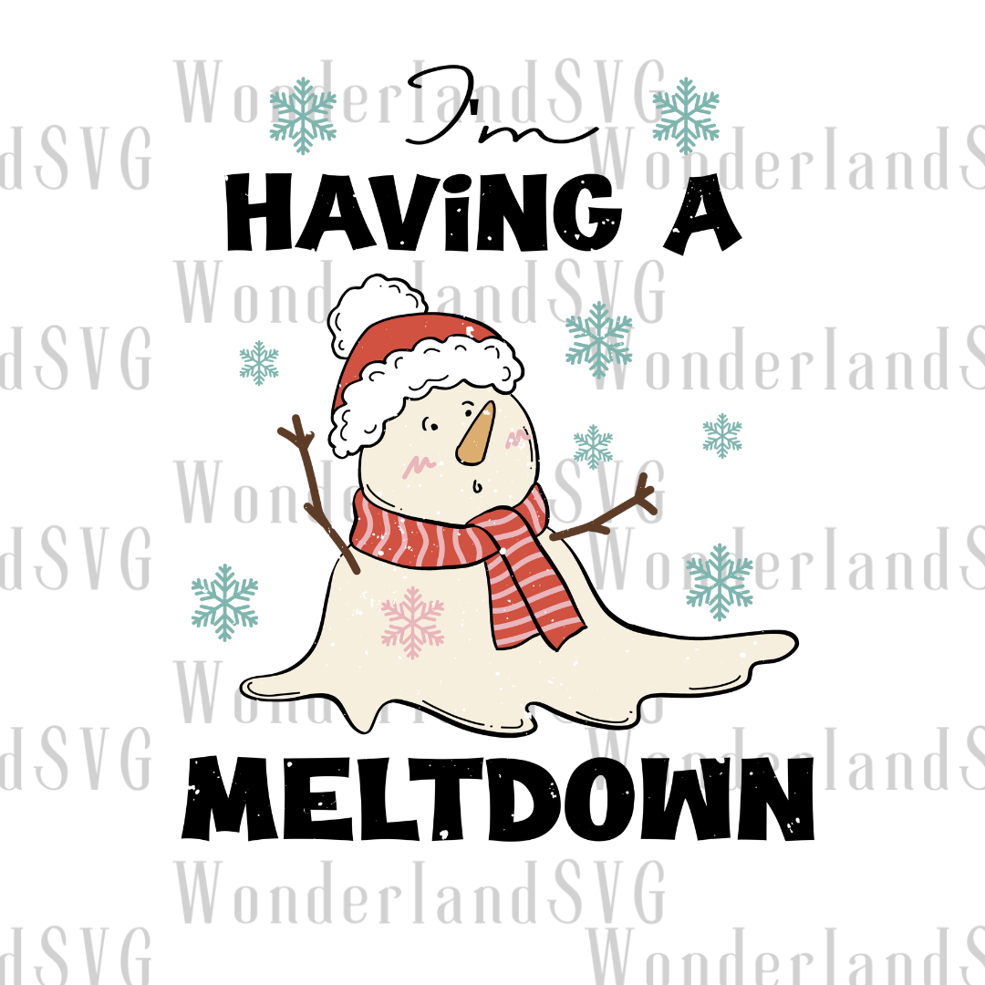 melted snowman svg - Inspire Uplift
