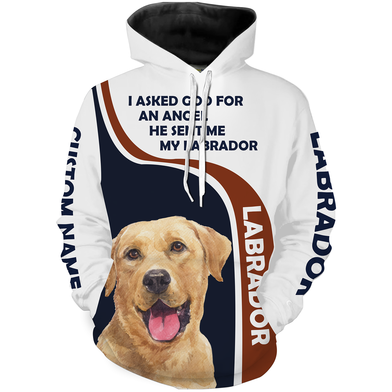 Labrador Dog For Lab Owner Lab Dad Lab Mom Hoodie 3D, Person - Inspire ...