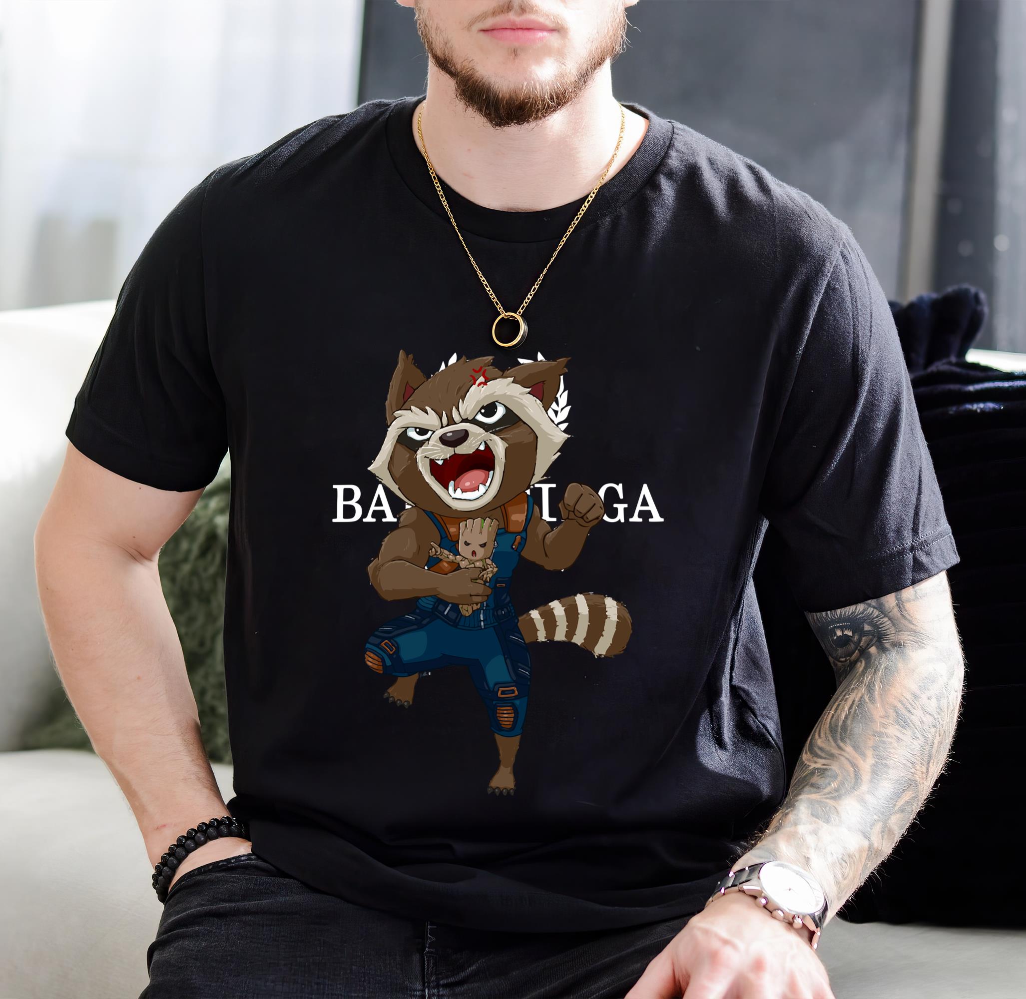 Balenciaga BB Chibi rocket Raccoon and baby goot Fan Gift T- | Inspire ...