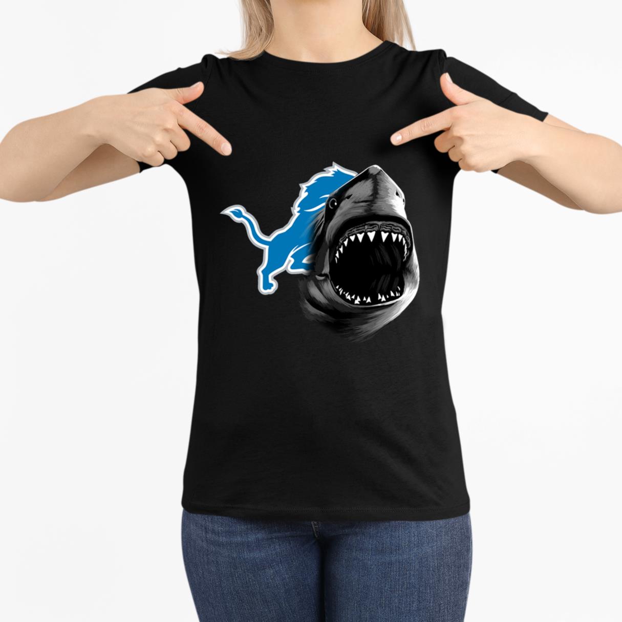 Nfl Megalodon Shark Lions Teams | Inspire Uplift