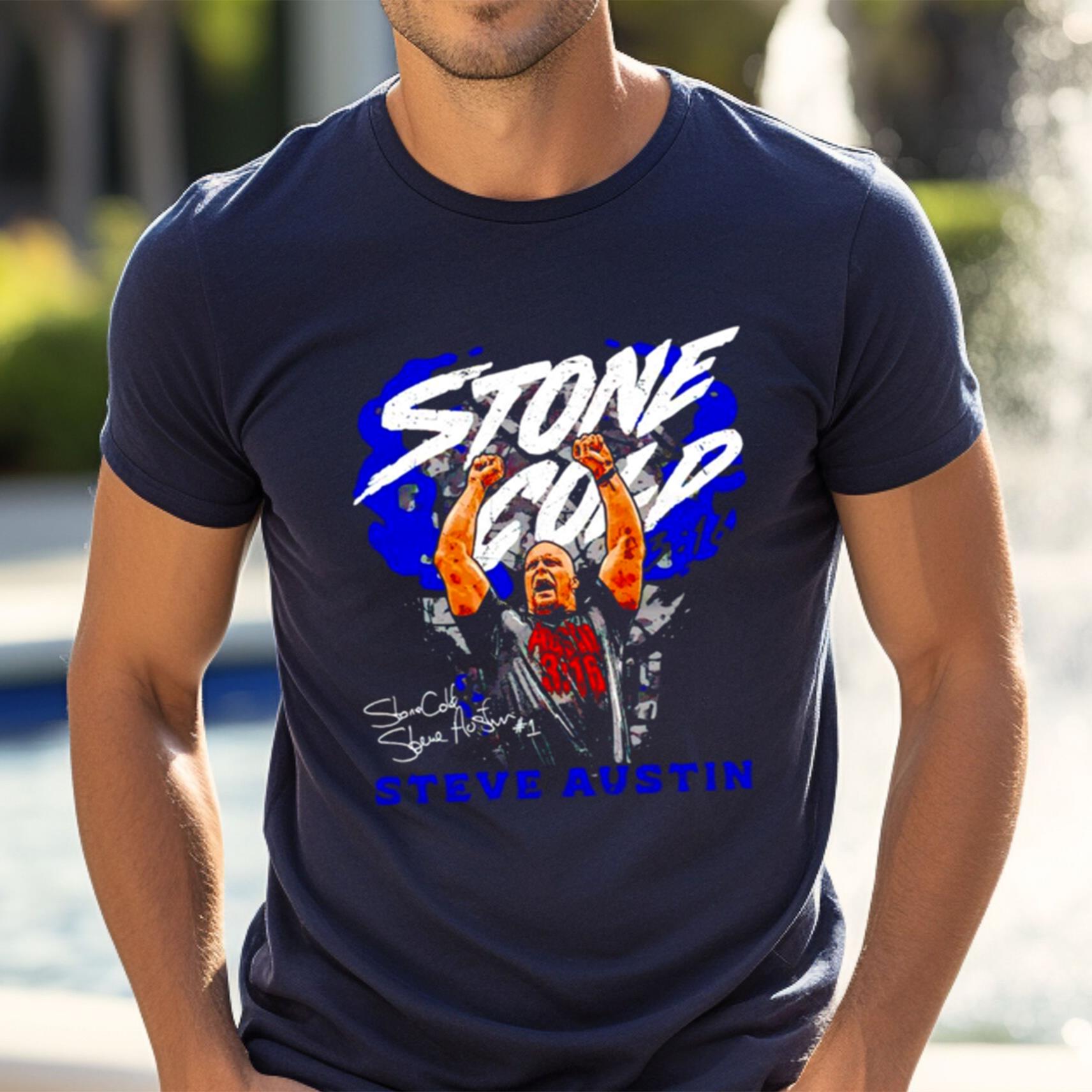 Stone-Cold-Steve-Austin-Pose-shirt | Inspire Uplift