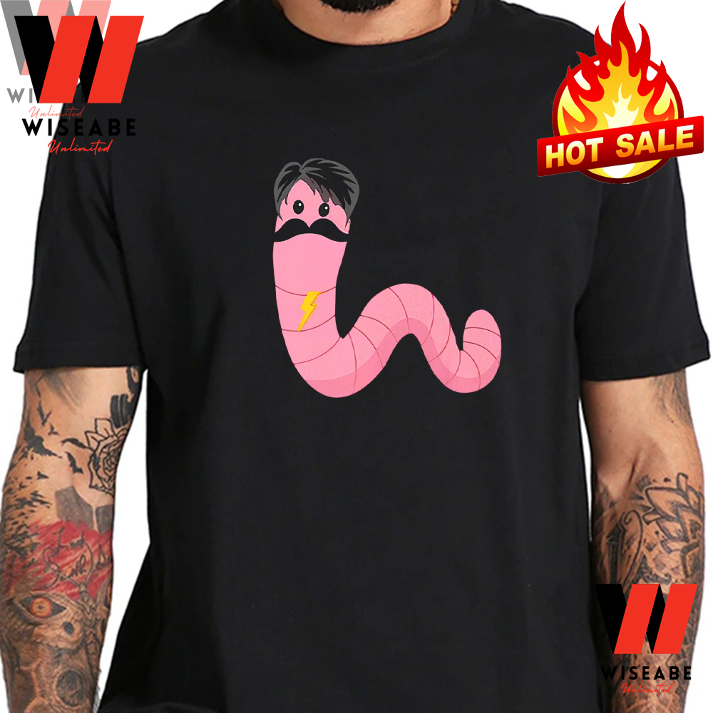 Funny Pink Worm With A Mustache Tom Sandoval T Shirt, Tom Sa | Inspire ...