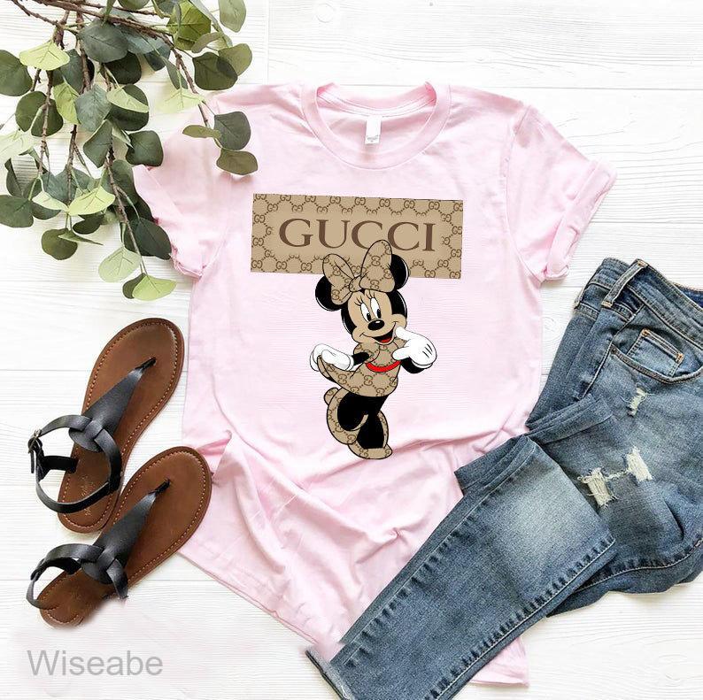 Minnie Mouse Gucci Shirt, Cheap Gucci Shirt For Women | Inspire Uplift