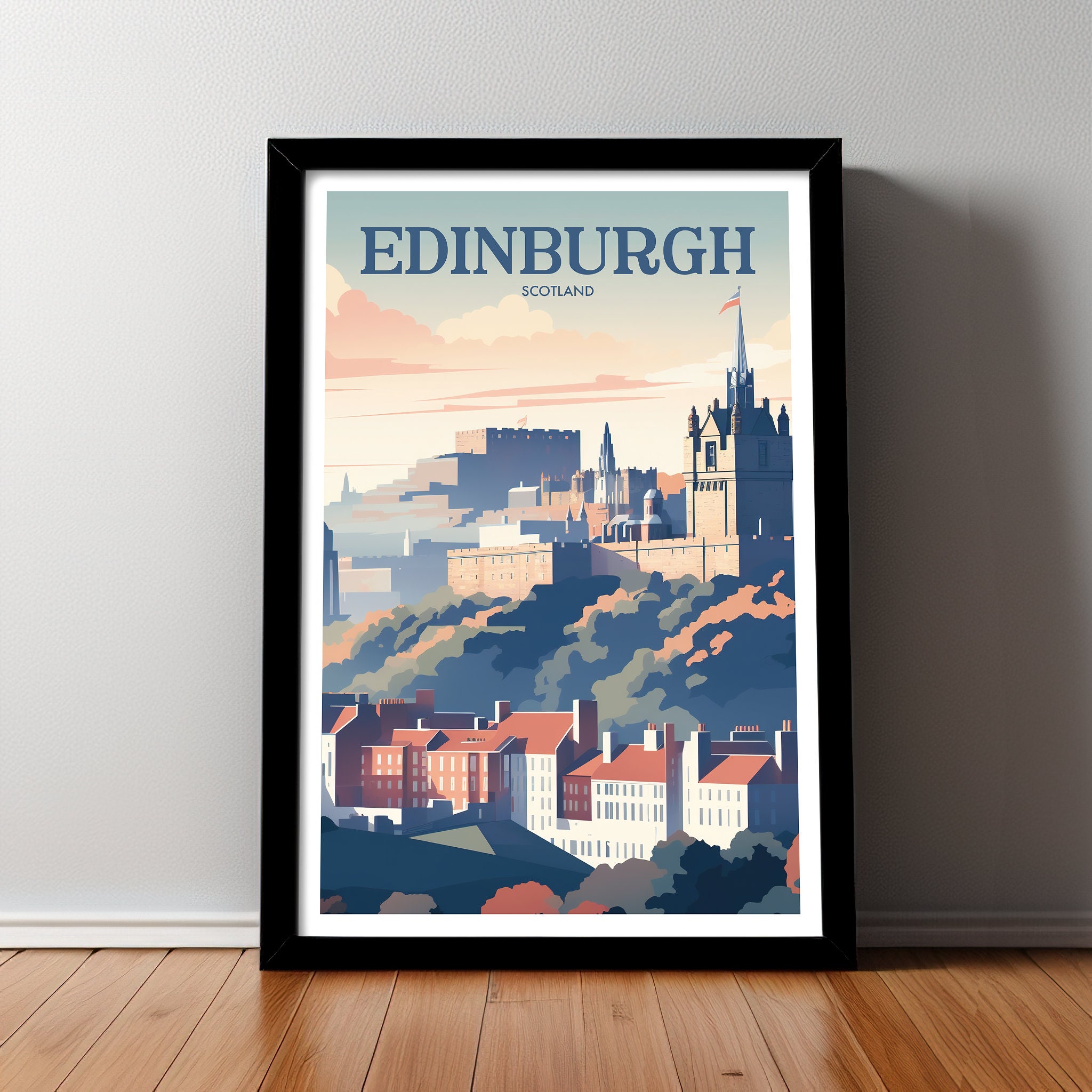 EDINBURGH Poster, Scotland, Travel Poster, Wall Art, Home De | Inspire ...