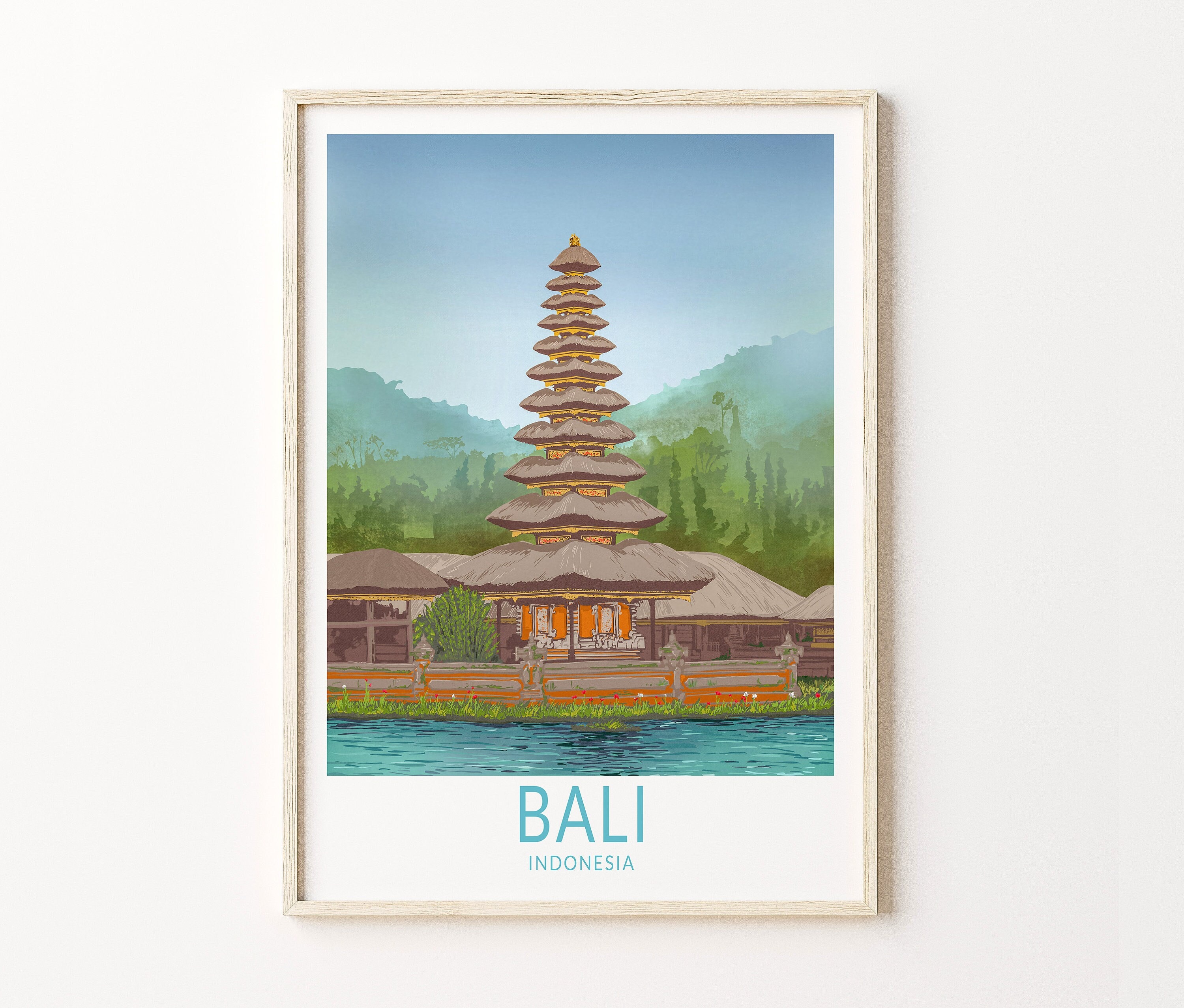 Bali Indonesia Travel Poster, Bali Indonesia Poster, Bali In - Inspire ...