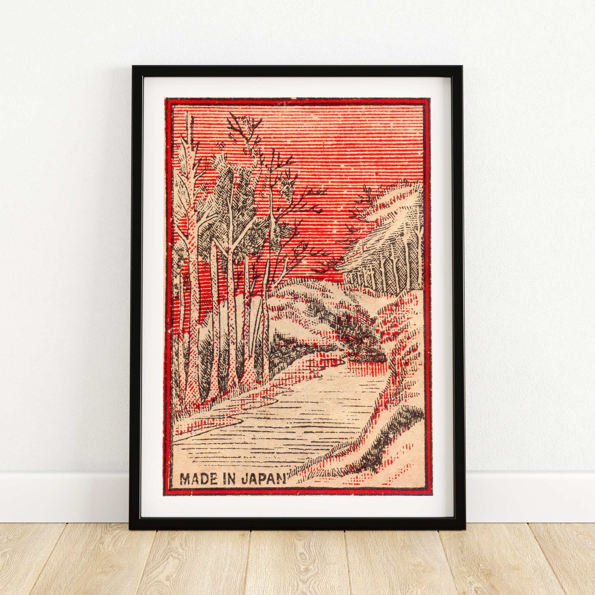 Japanese Countryside - Matchbox Print A4 Size - Japan Wall A | Inspire ...