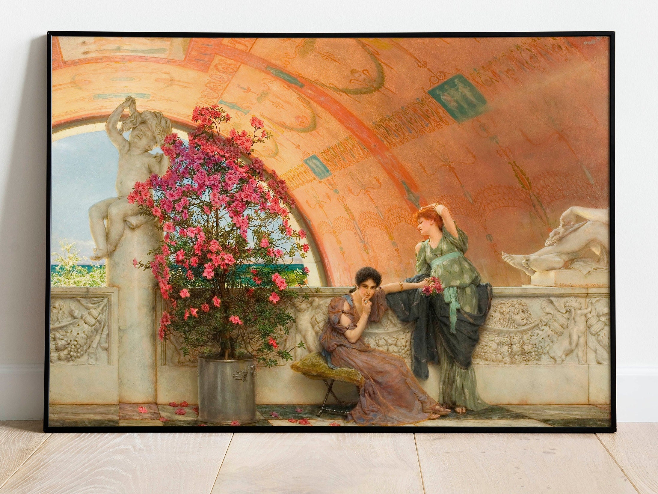 Unconscious Rivals by Lawrence Alma Tadema Wall Decor Art Po - Inspire Uplift