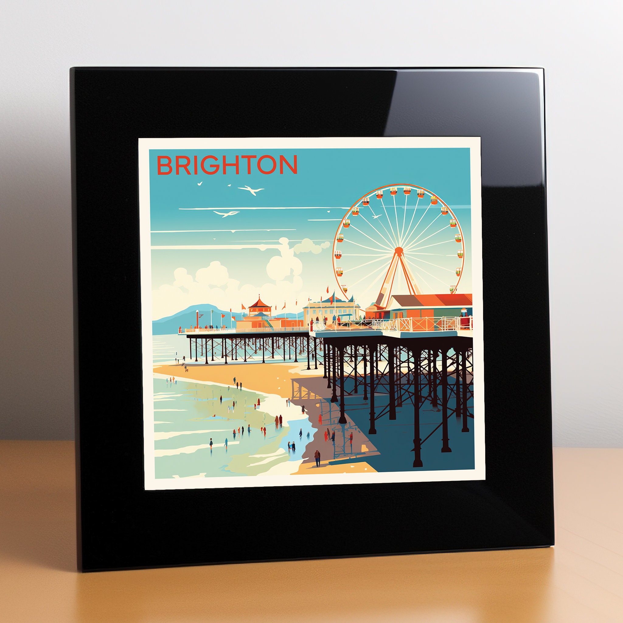 Brighton Travel Poster, Tourist Location, Windows Edition, H - Inspire ...