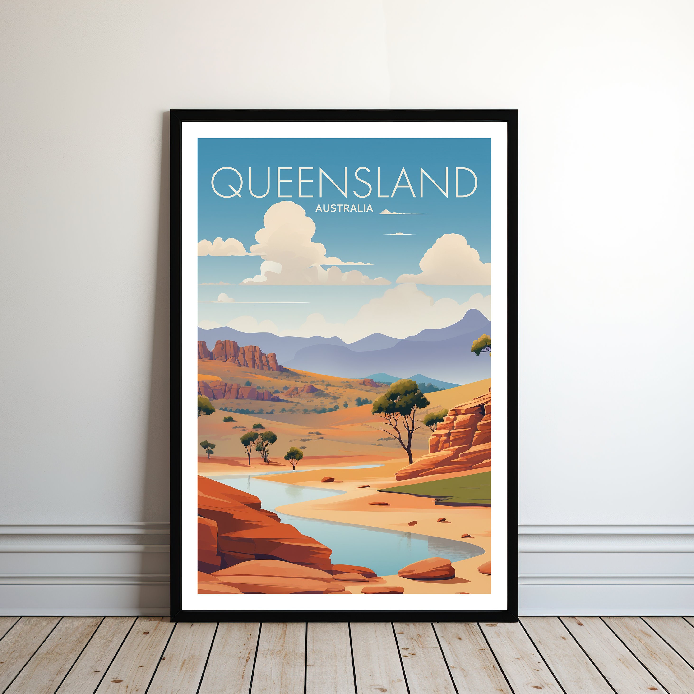 QUEENSLAND Poster, Australia, Travel Art, Print, Poster Prin | Inspire ...