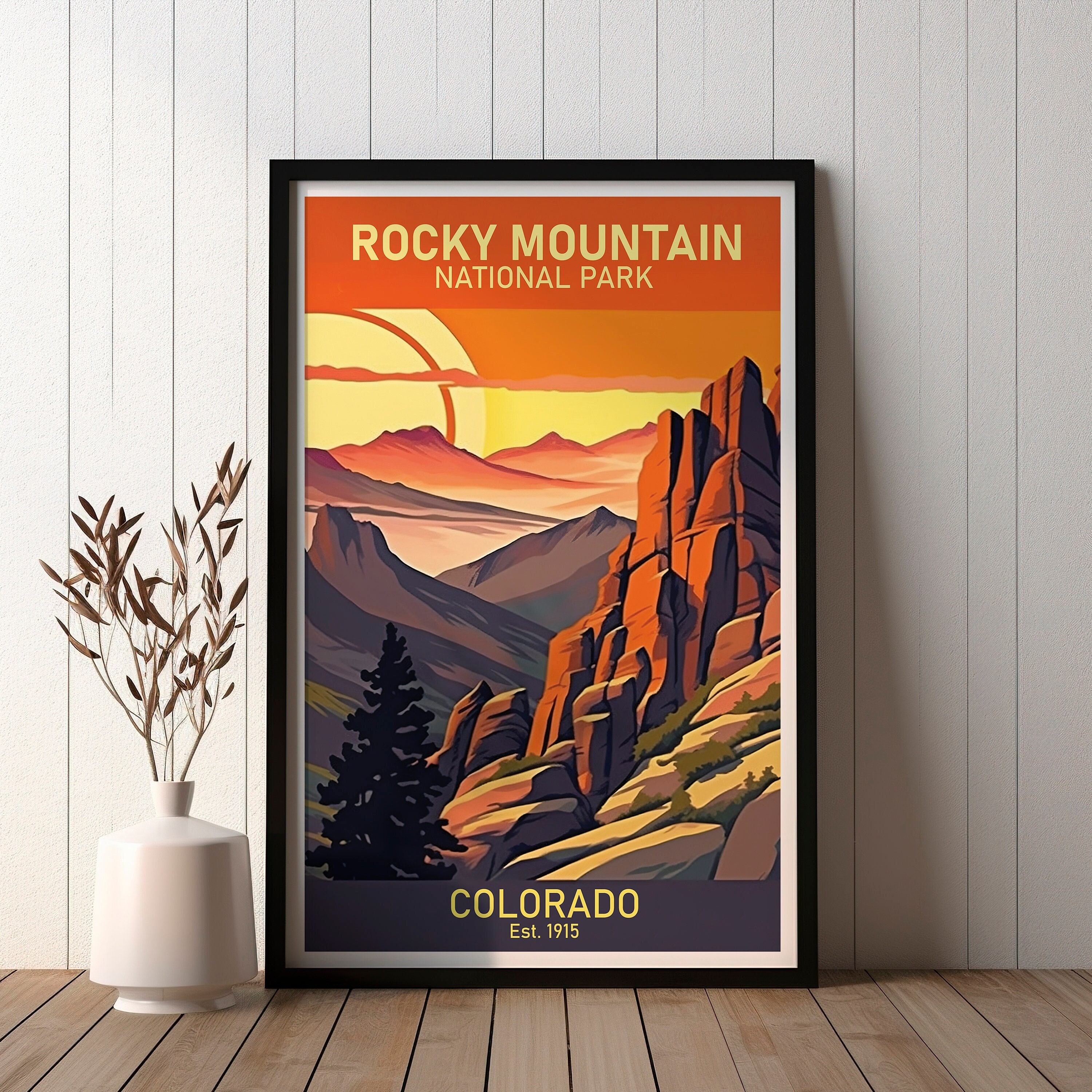 ROCKY MOUNTAIN National Park Poster, USA, Digital Download, | Inspire ...