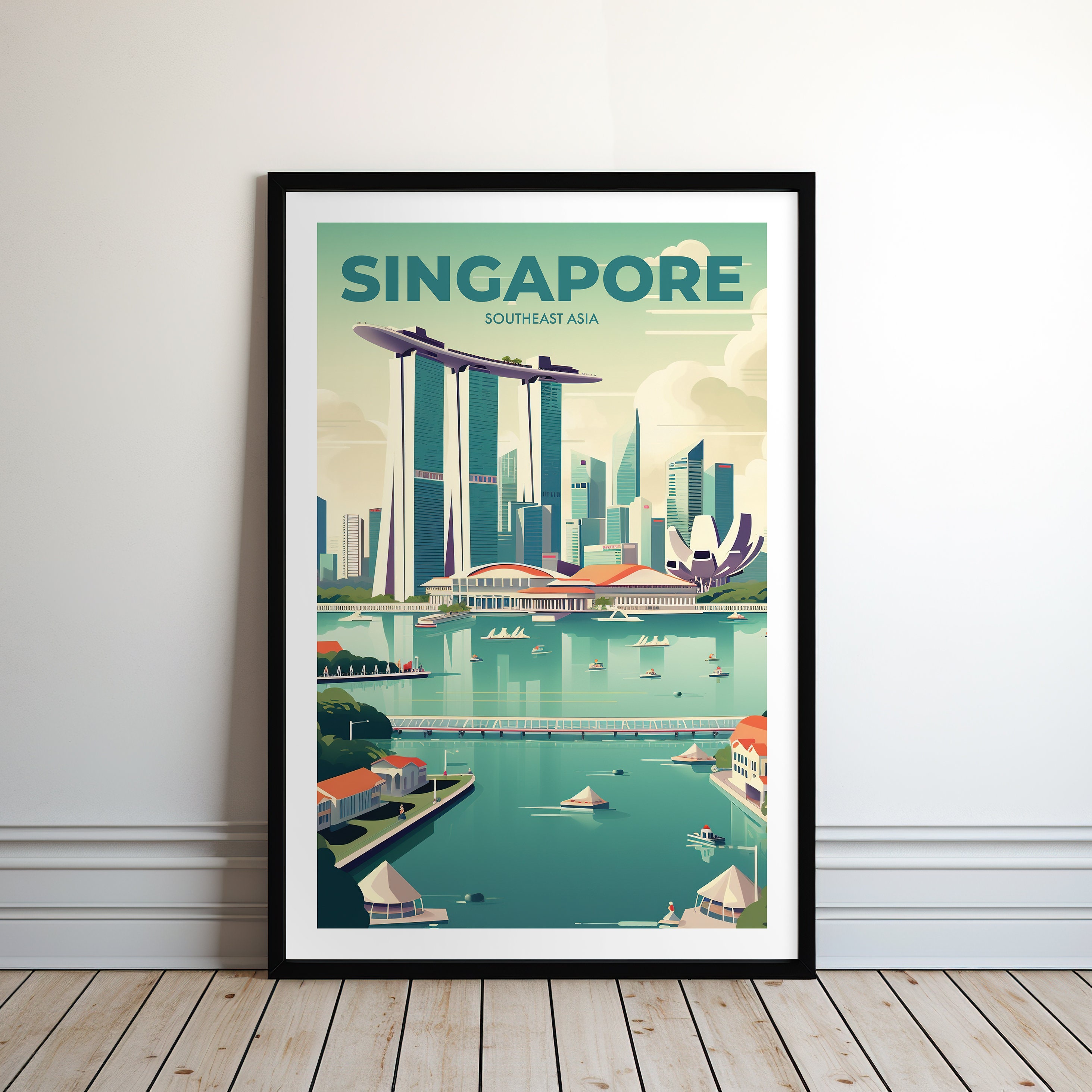 SINGAPORE Poster, Southeast Asia, PRINTABLE Digital Download | Inspire ...