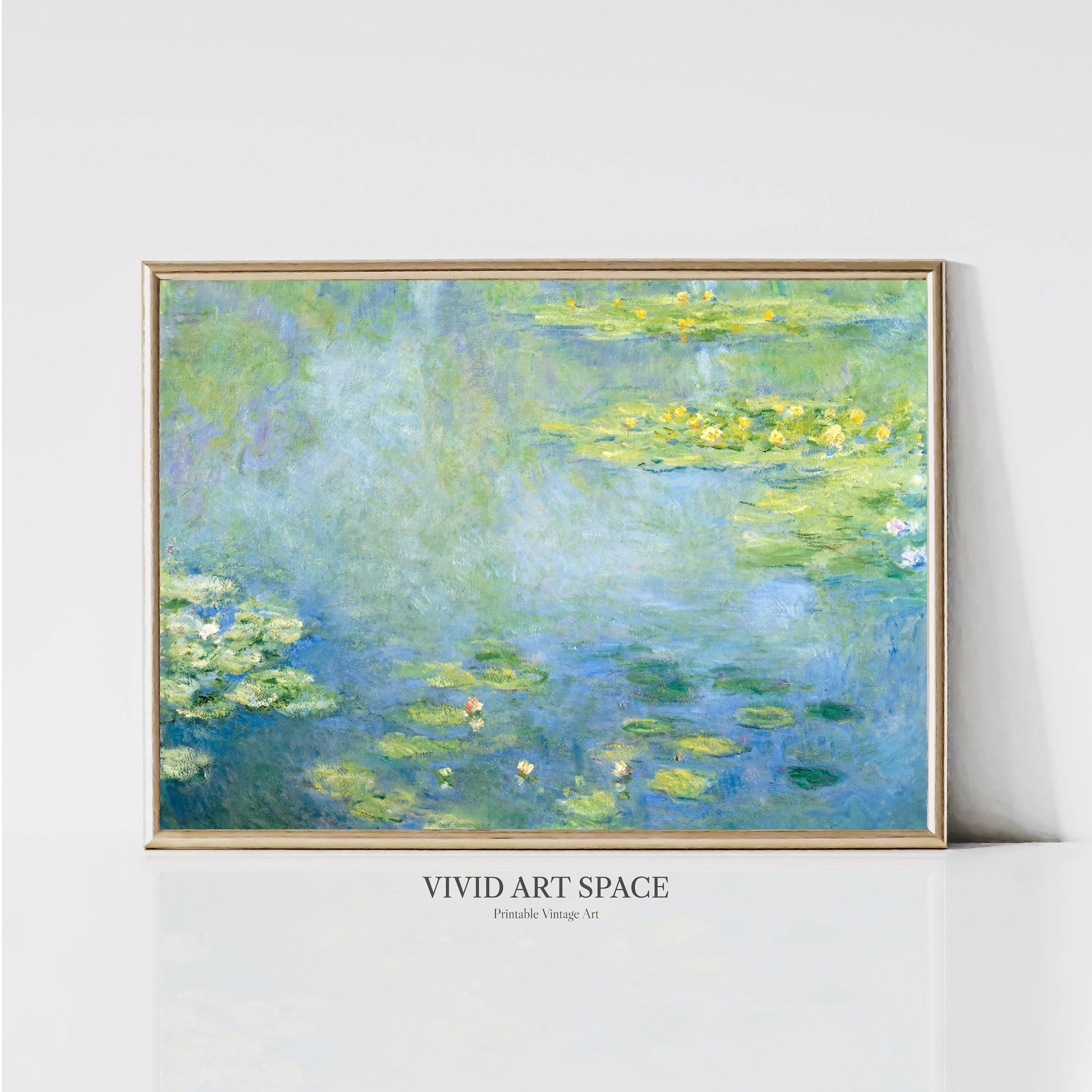 Claude Monet Water Lilies Impressionist Landscape Painting - Inspire Uplift