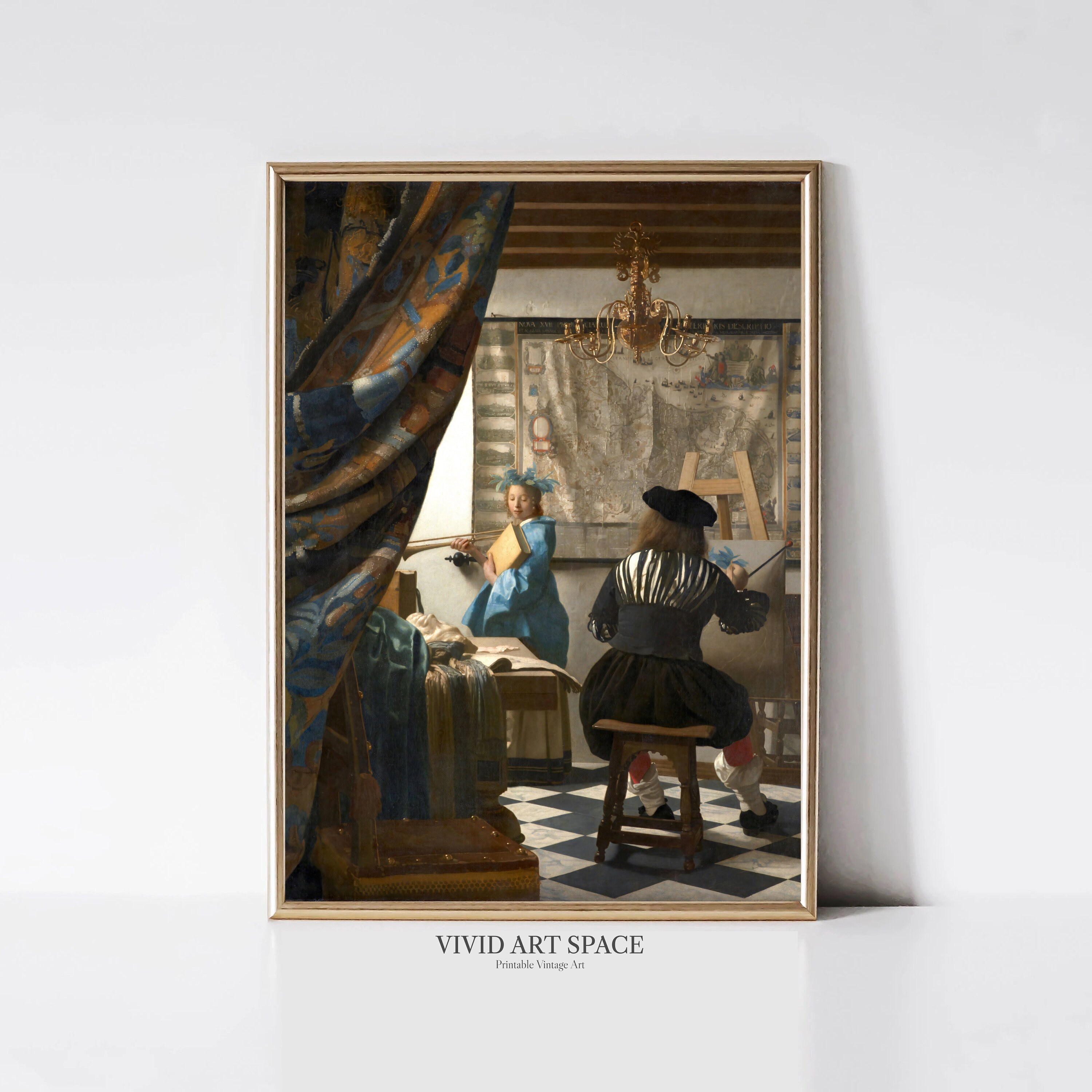 The Art of Painting by Johannes Vermeer Dutch Baroque Paint | Inspire ...