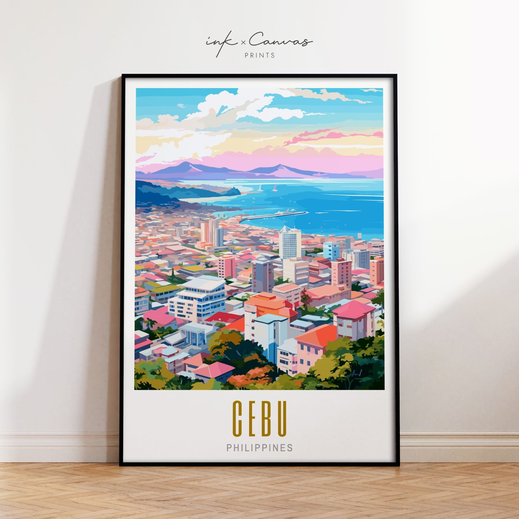 Cebu Philippines Print Filipino Art Philippines Gift Retro - Inspire Uplift