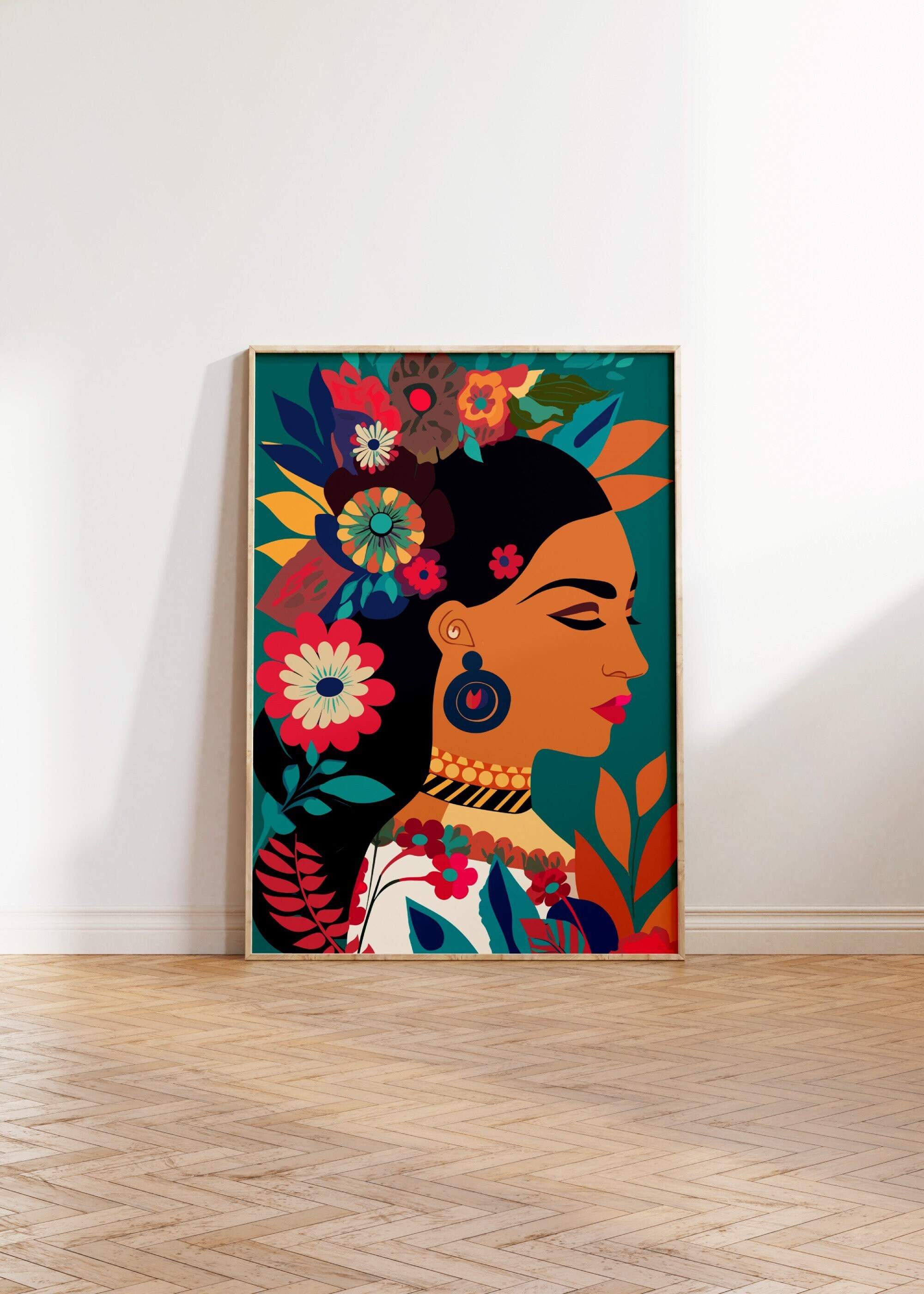 Maximalist Wall Art Latina Printable Poster Naive Art Maxima - Inspire ...