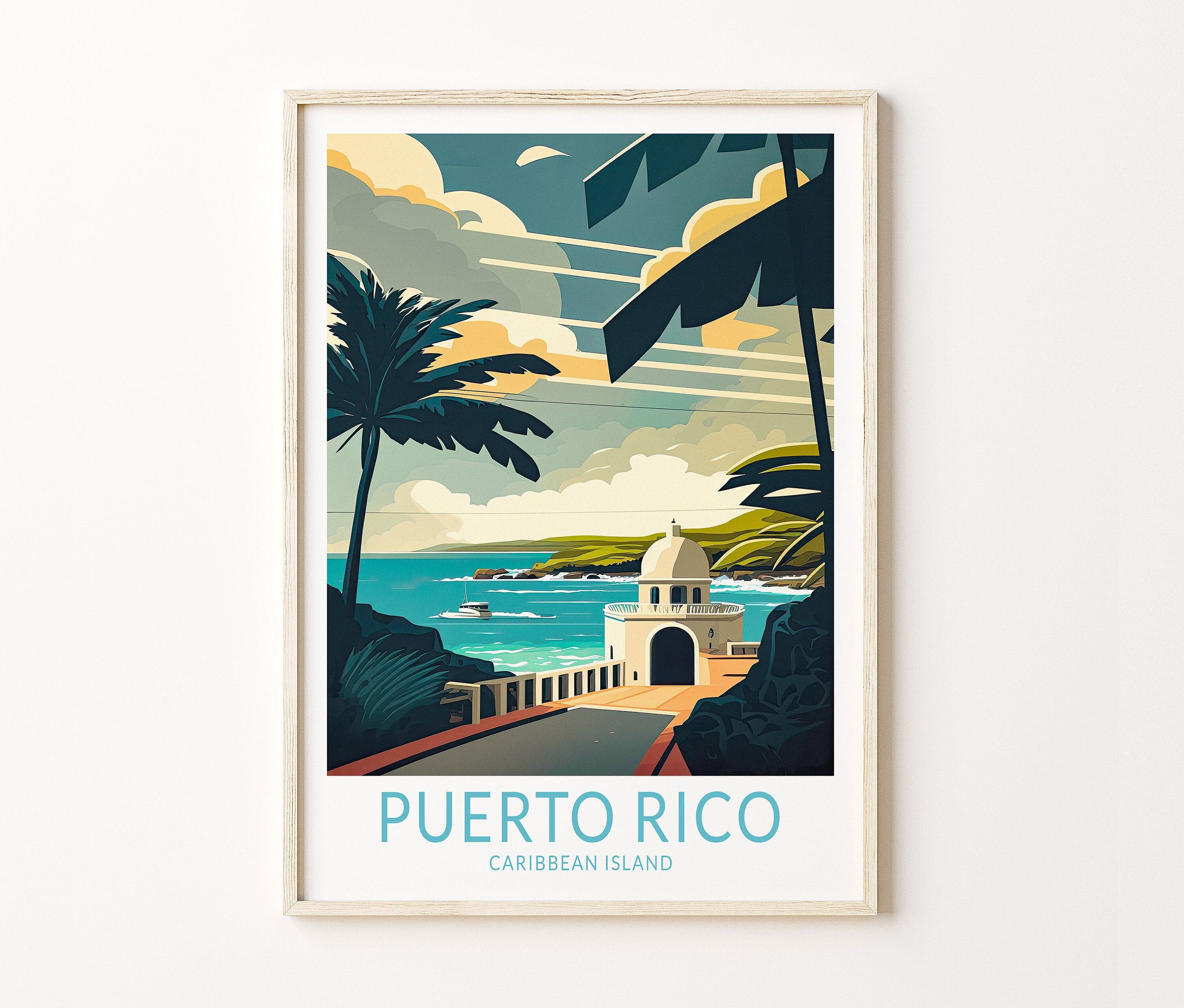 Puerto Rico Travel Poster Wall Art, Puerto Rico Poster, Puer | Inspire ...