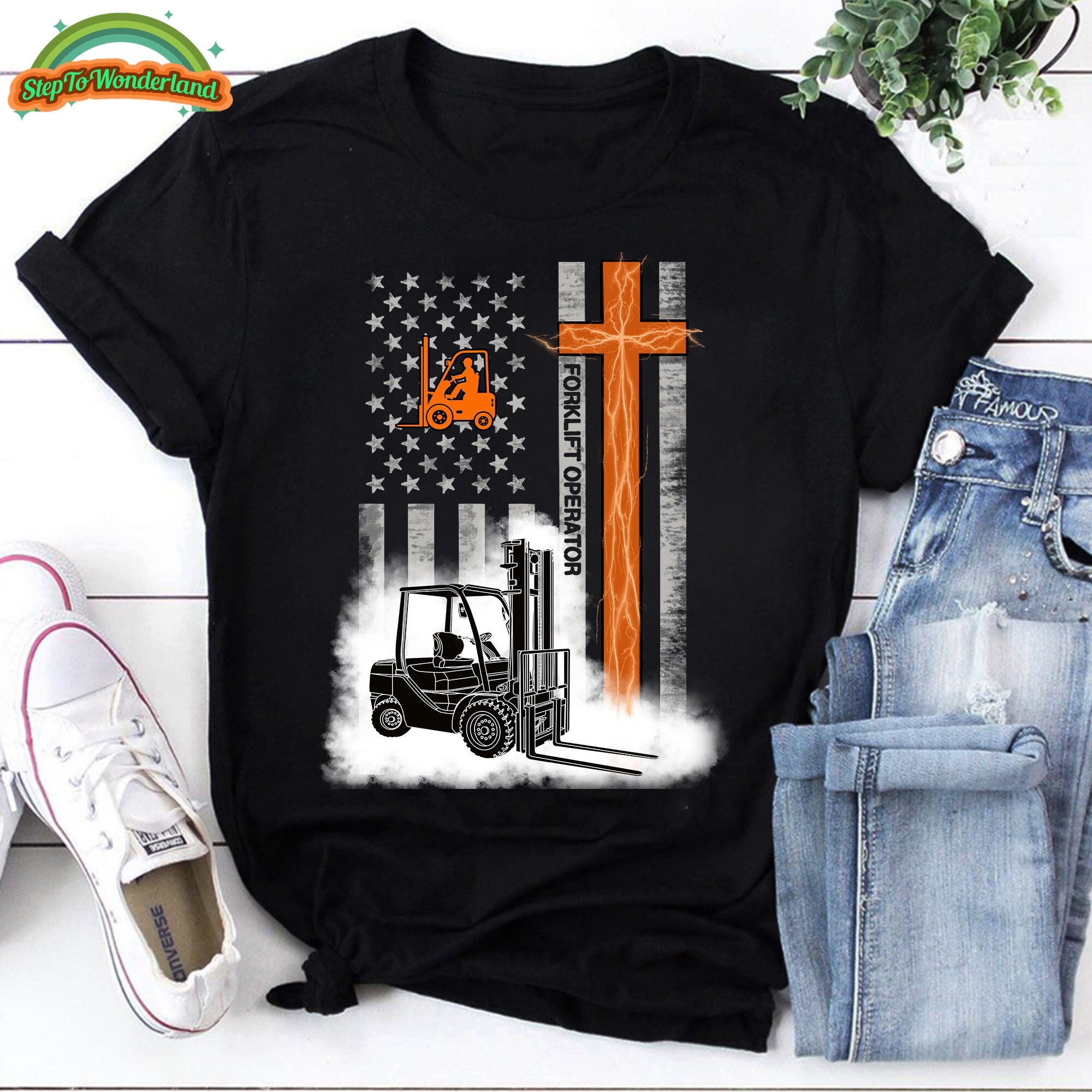 Christian Forklift Operator Shirt, Forklift Operator America | Inspire ...