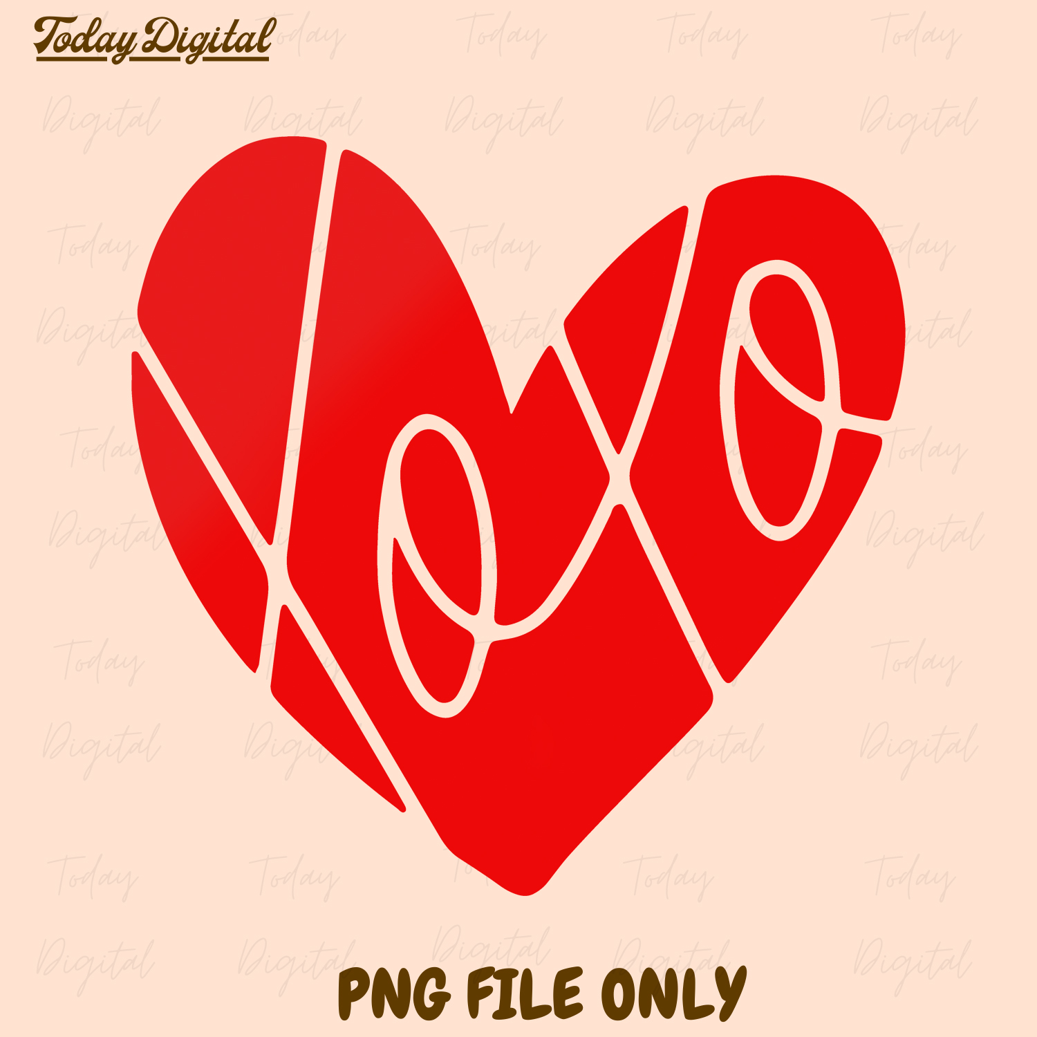XOXO Heart Png, Valentine's Day Png, XOXO Png, Love Design, - Inspire ...
