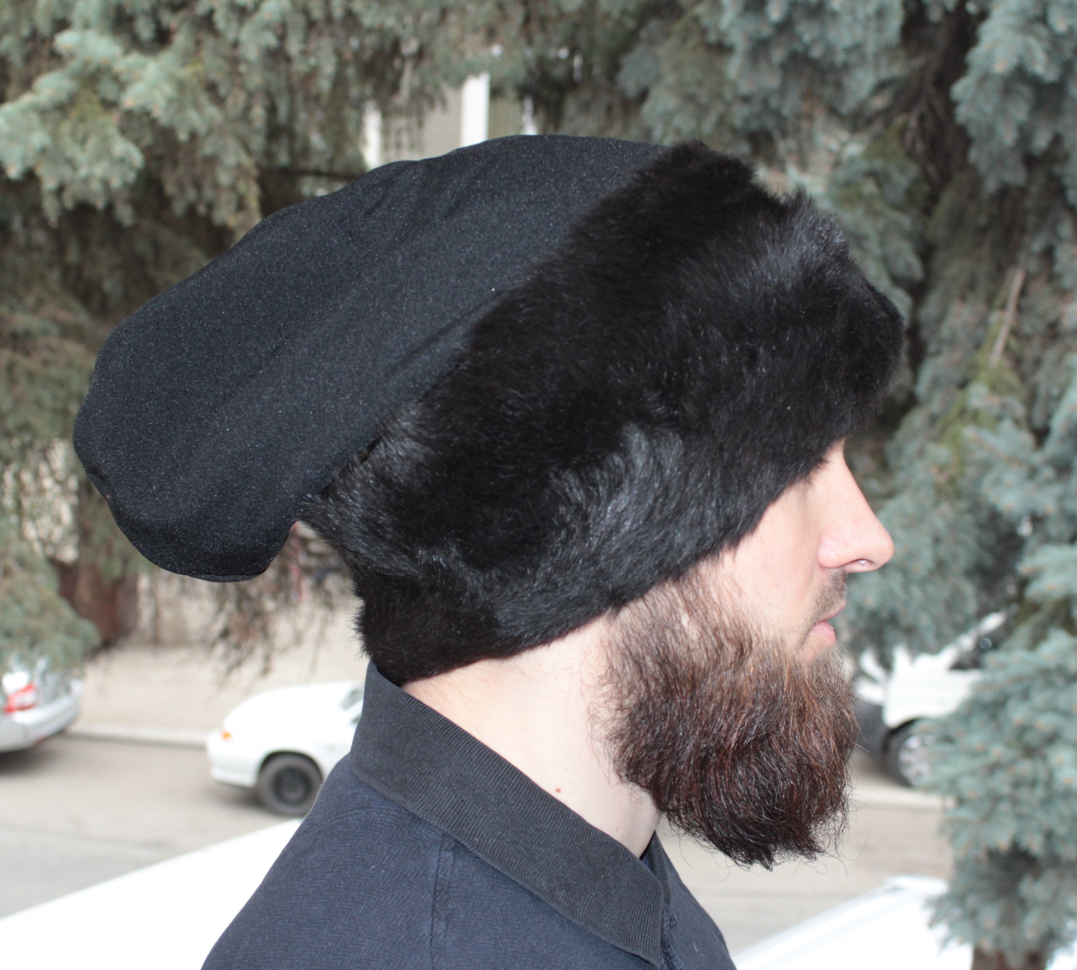 Slavic hat from the time of Ivan the Terrible Full Black | Inspire Uplift