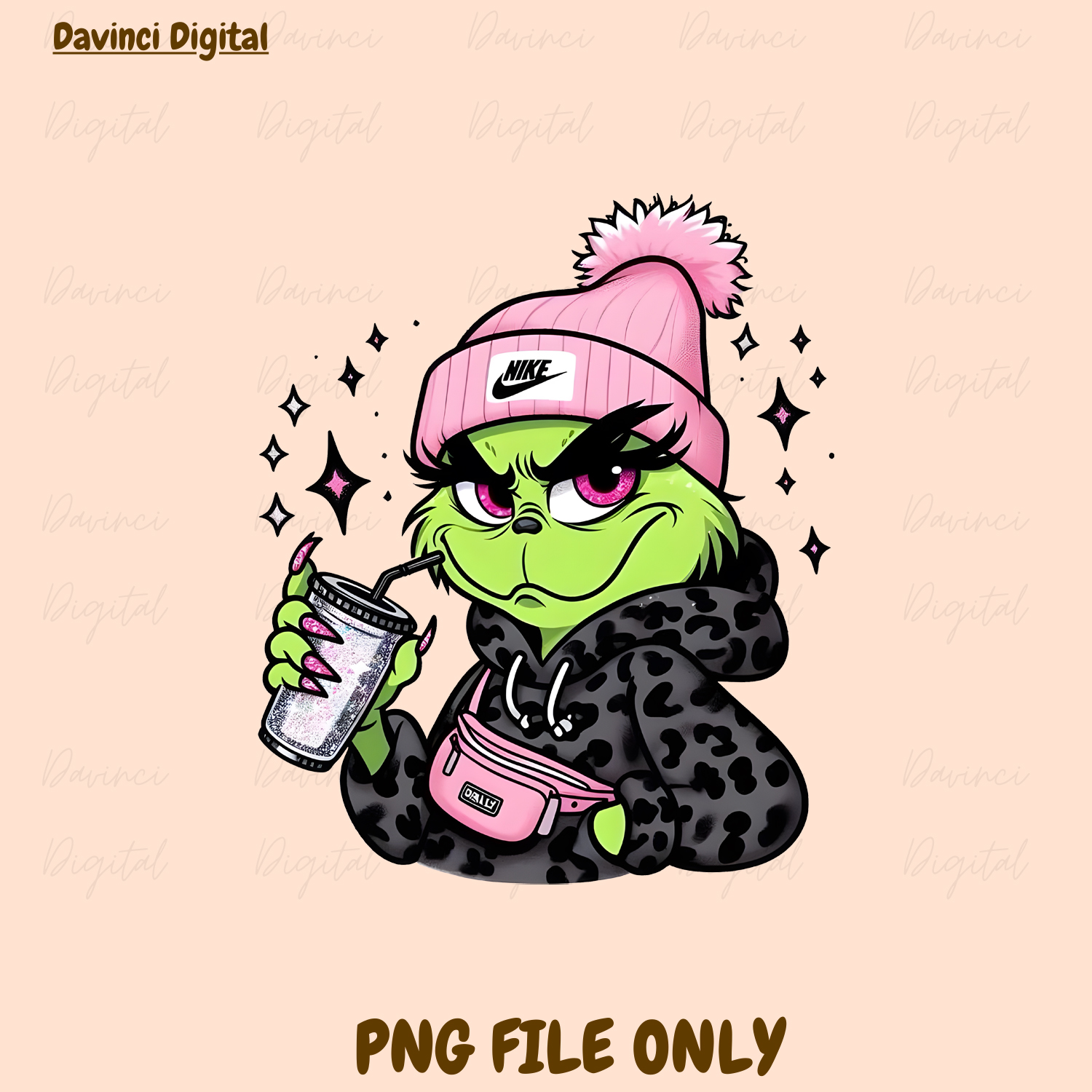 Grinch Boujee Christmas Png, Bougie Grinch Leopard Png, Grin | Inspire ...