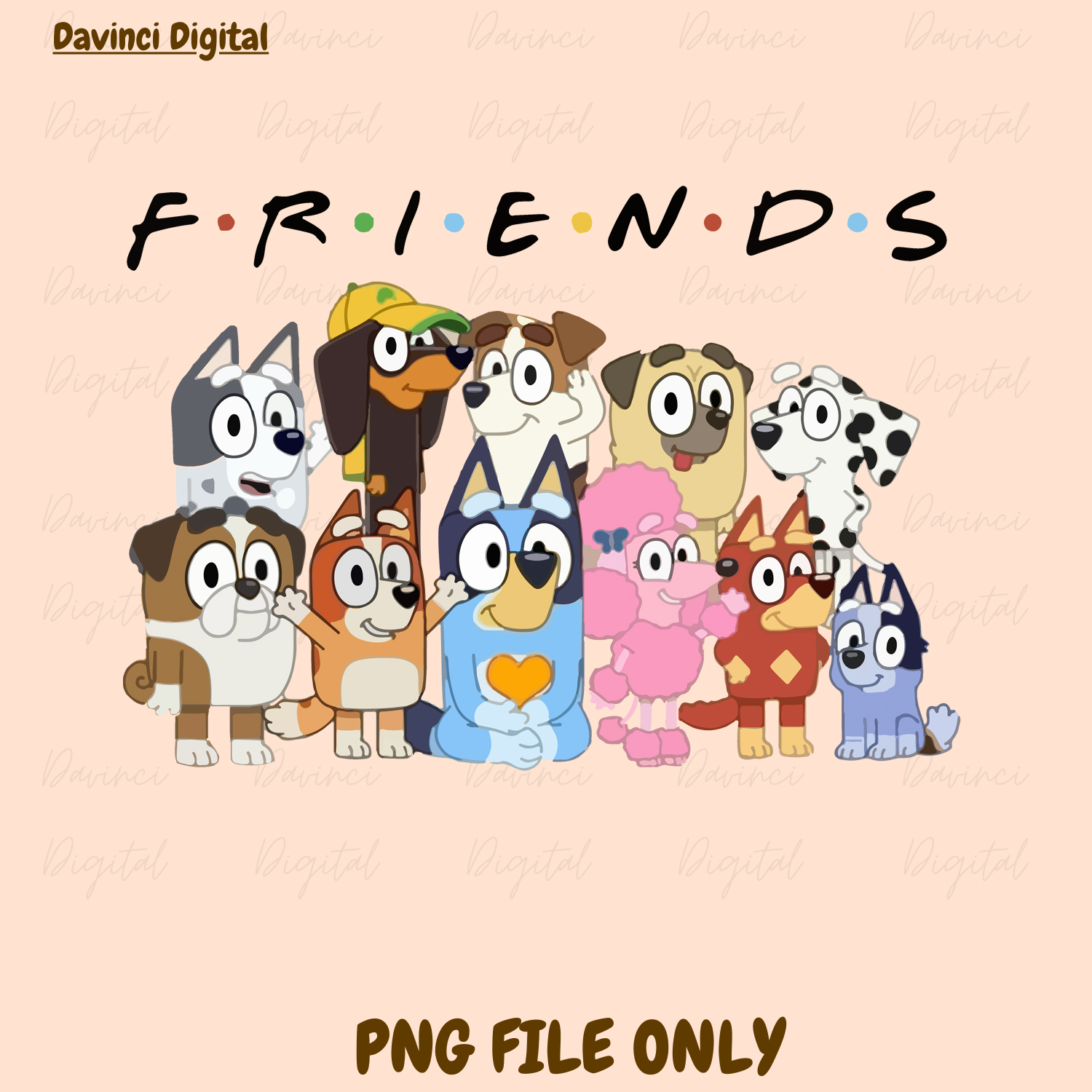 Bluey Friends Png, Bluey Friends Instant Download Png, Ready | Inspire ...