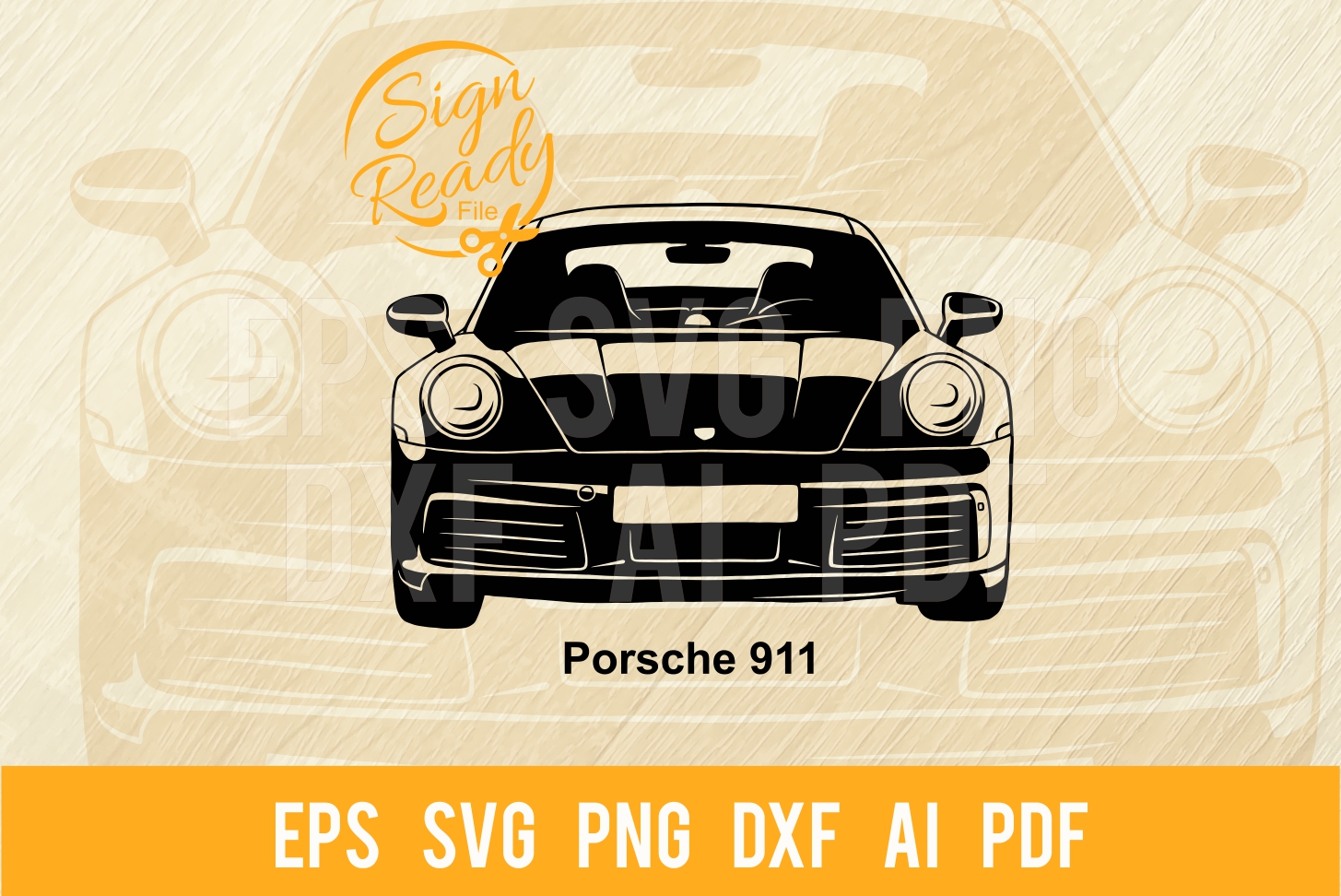 Porsche 911 SVG - Classic Car Vector Clipart SVG | Muscle Ca | Inspire ...