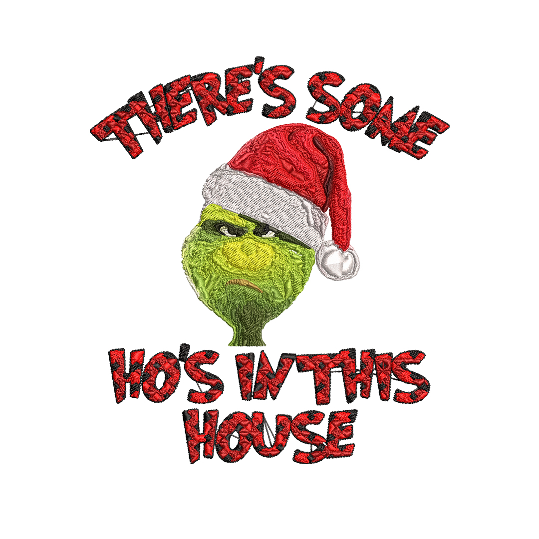 There's Some Grinch In This House Christmas Embroidery desig | Inspire ...