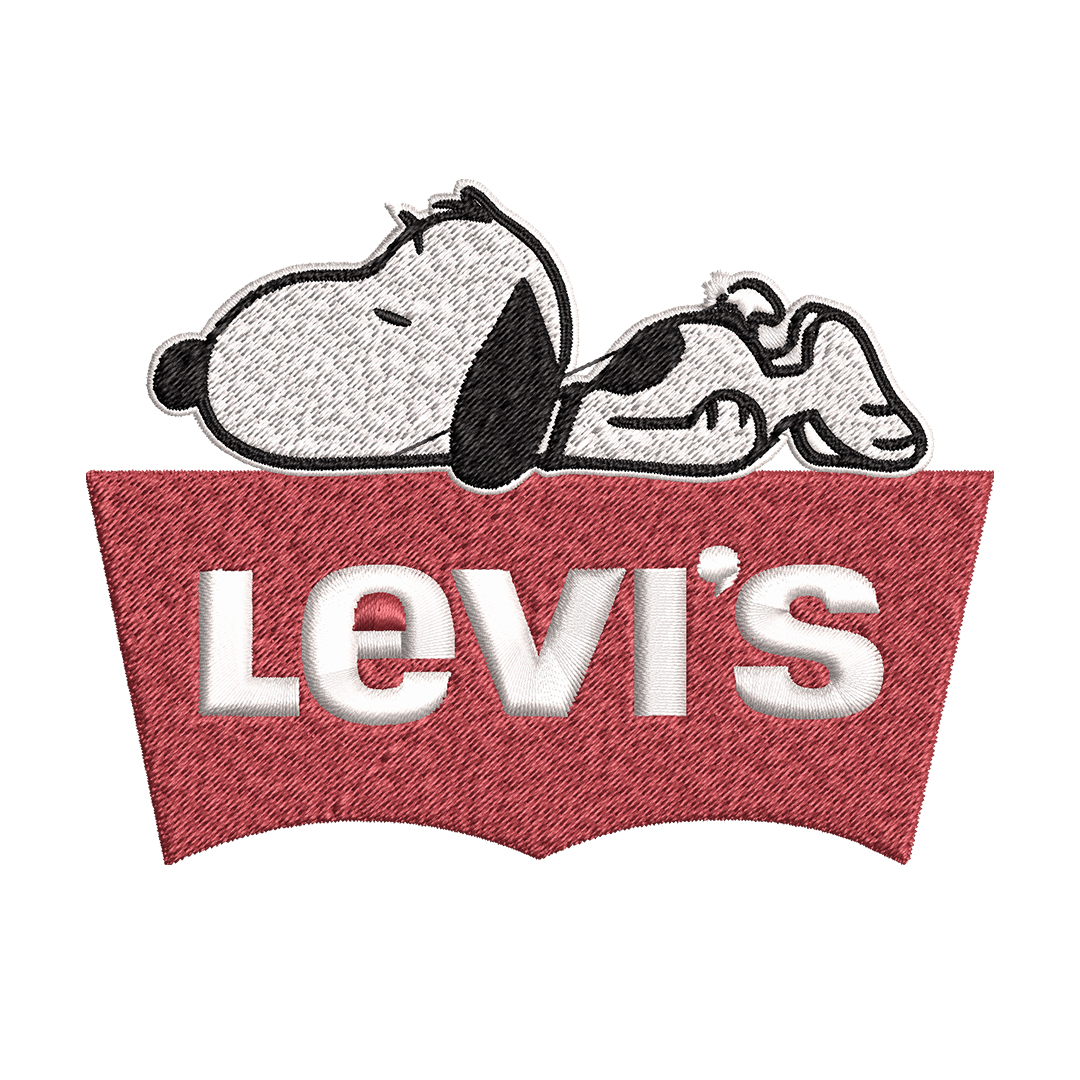 Snoopy Levi's Embroidery design, Snoopy Levi's Embroidery, c | Inspire ...