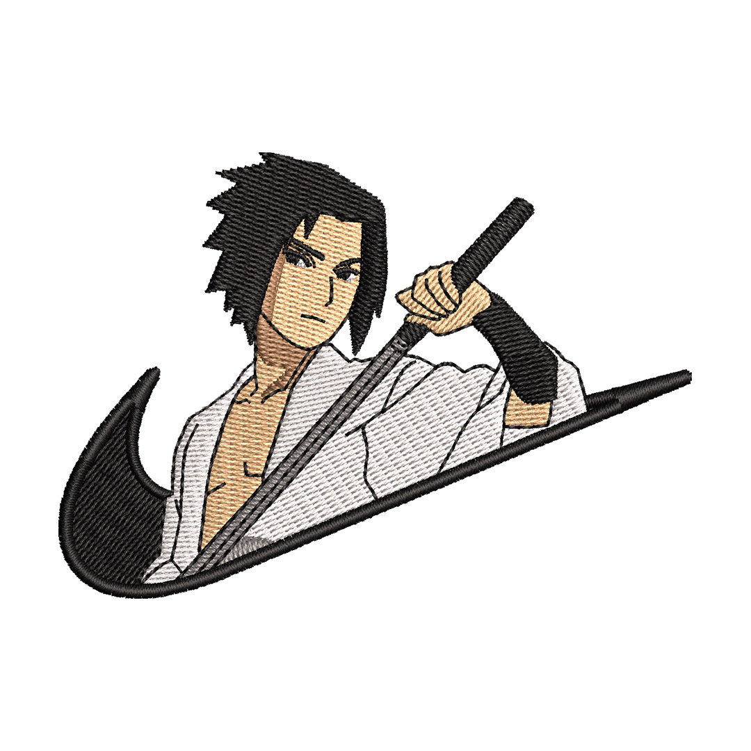 Sasuke saga nike embroidery design, Naruto embroidery, Anime | Inspire ...