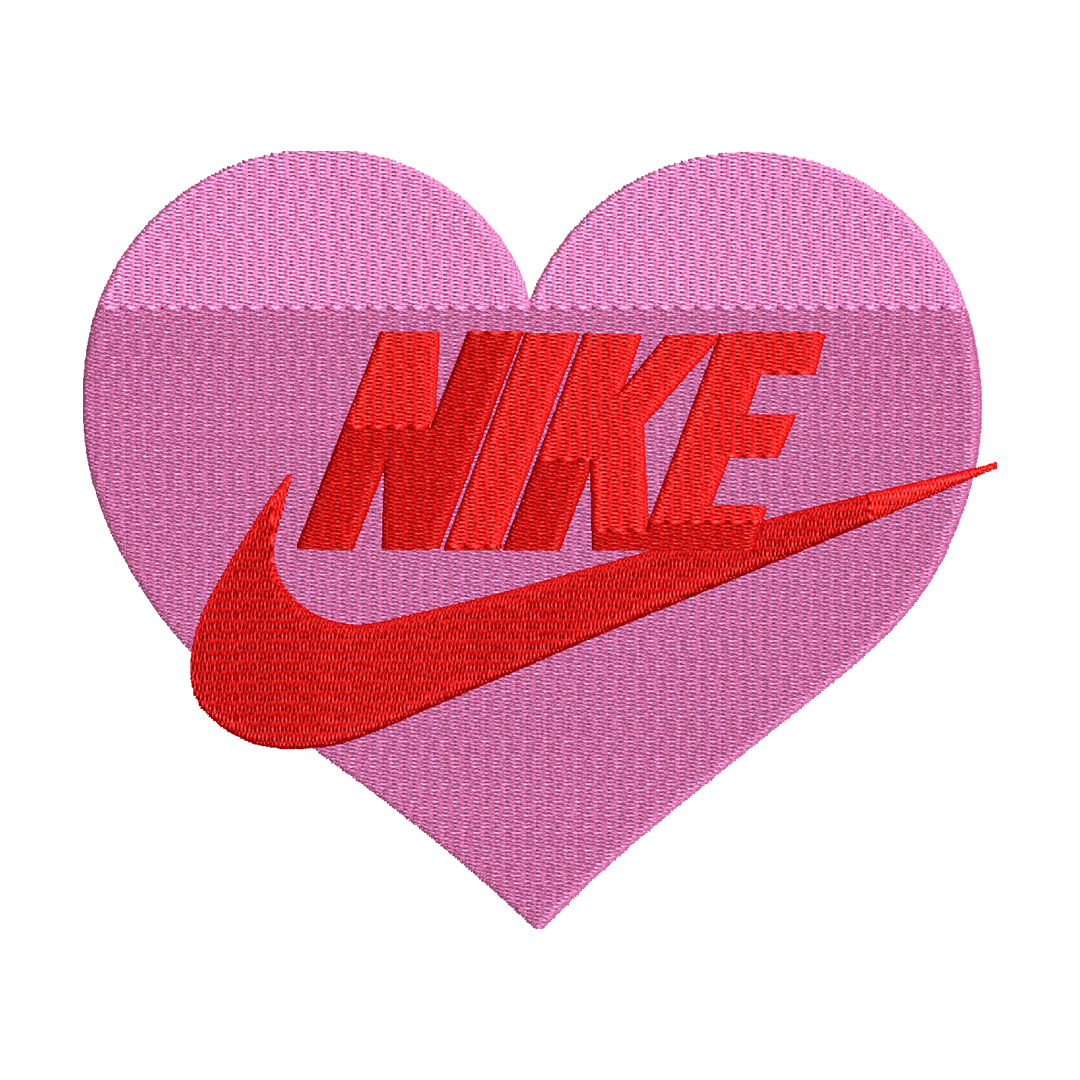 Nike heart Logo embroidery design, Nike heart embroidery, Ni | Inspire ...