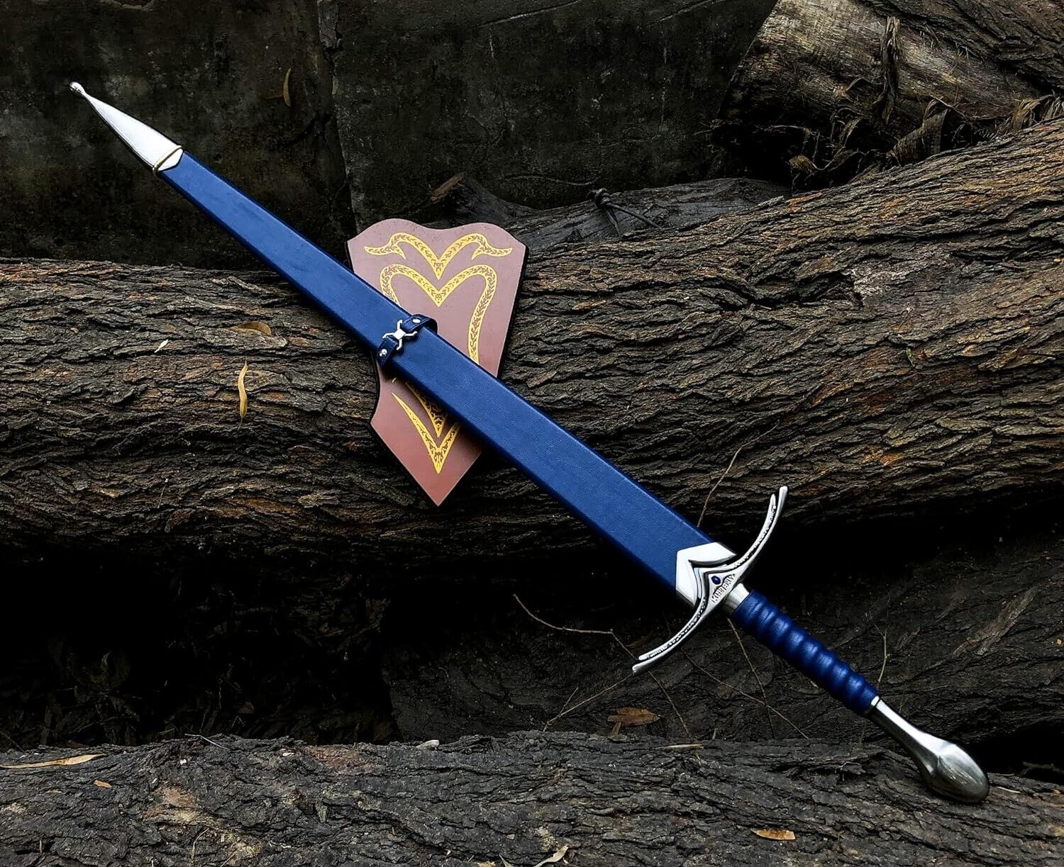 BEAUTIFUL Handcrafted 40-Inch Damascus Steel Hunting Sword w | Inspire ...