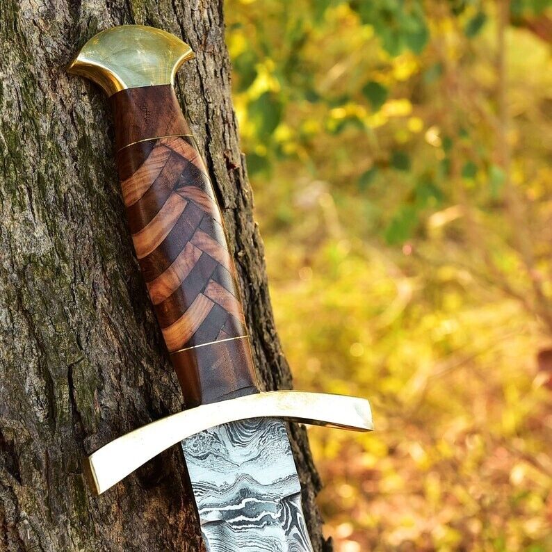 Hand Forged Damascus Steel Viking Sword - Battle Ready Medie | Inspire ...