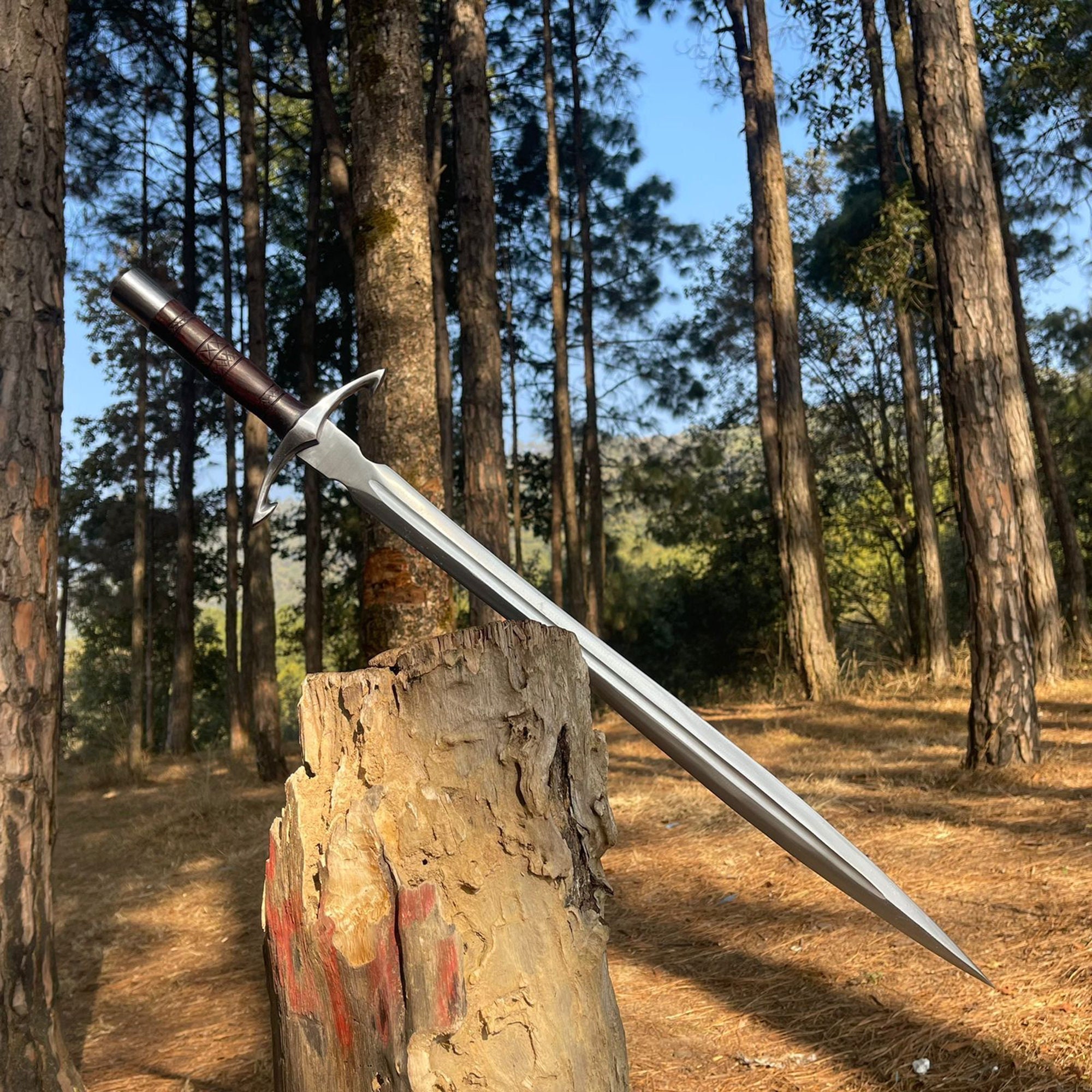 Greek Achilles Sword Replica, Handmade , 29" Blade from 5160 | Inspire ...