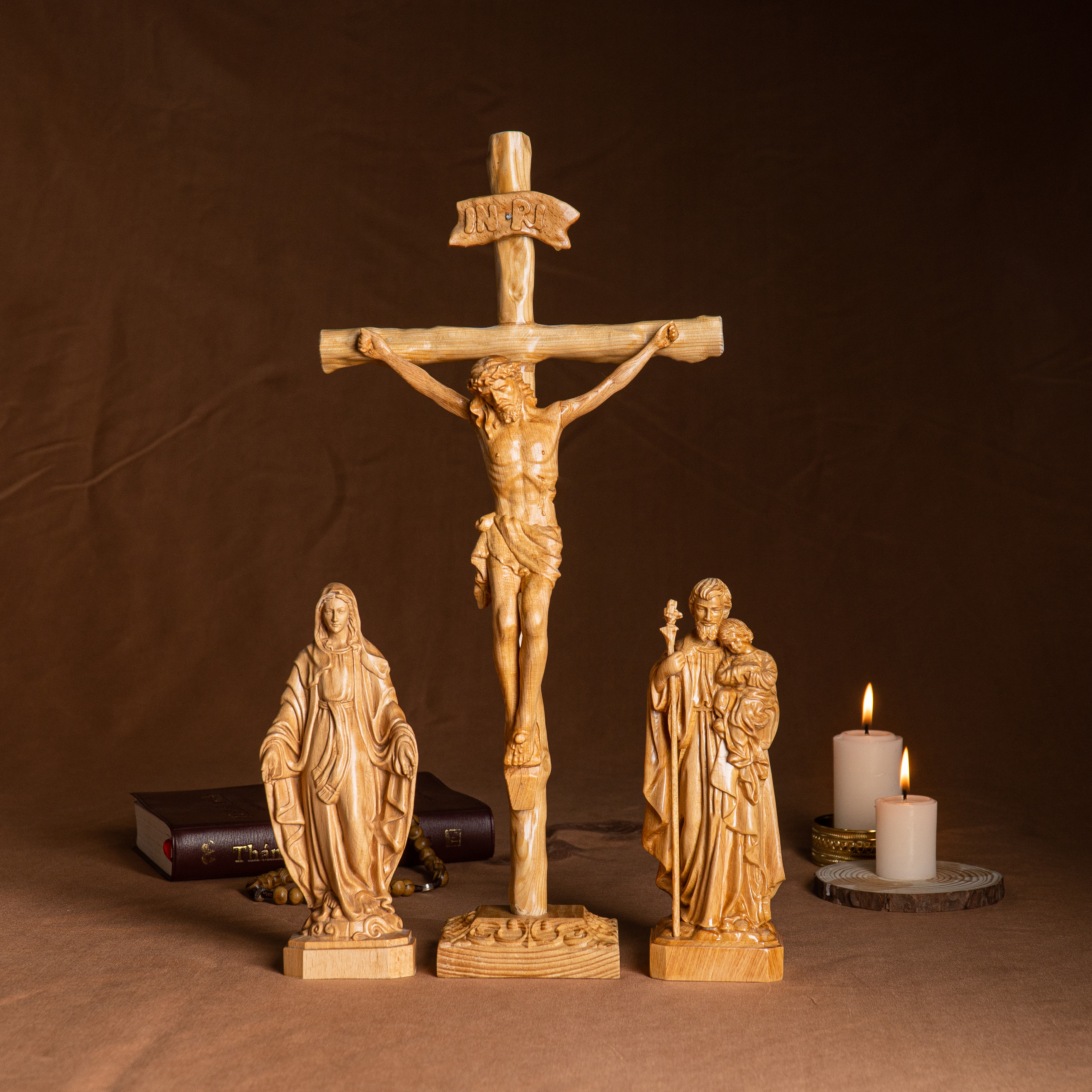 Catholic Home Altar for family Set 1, Religious Catholic Sta | Inspire ...