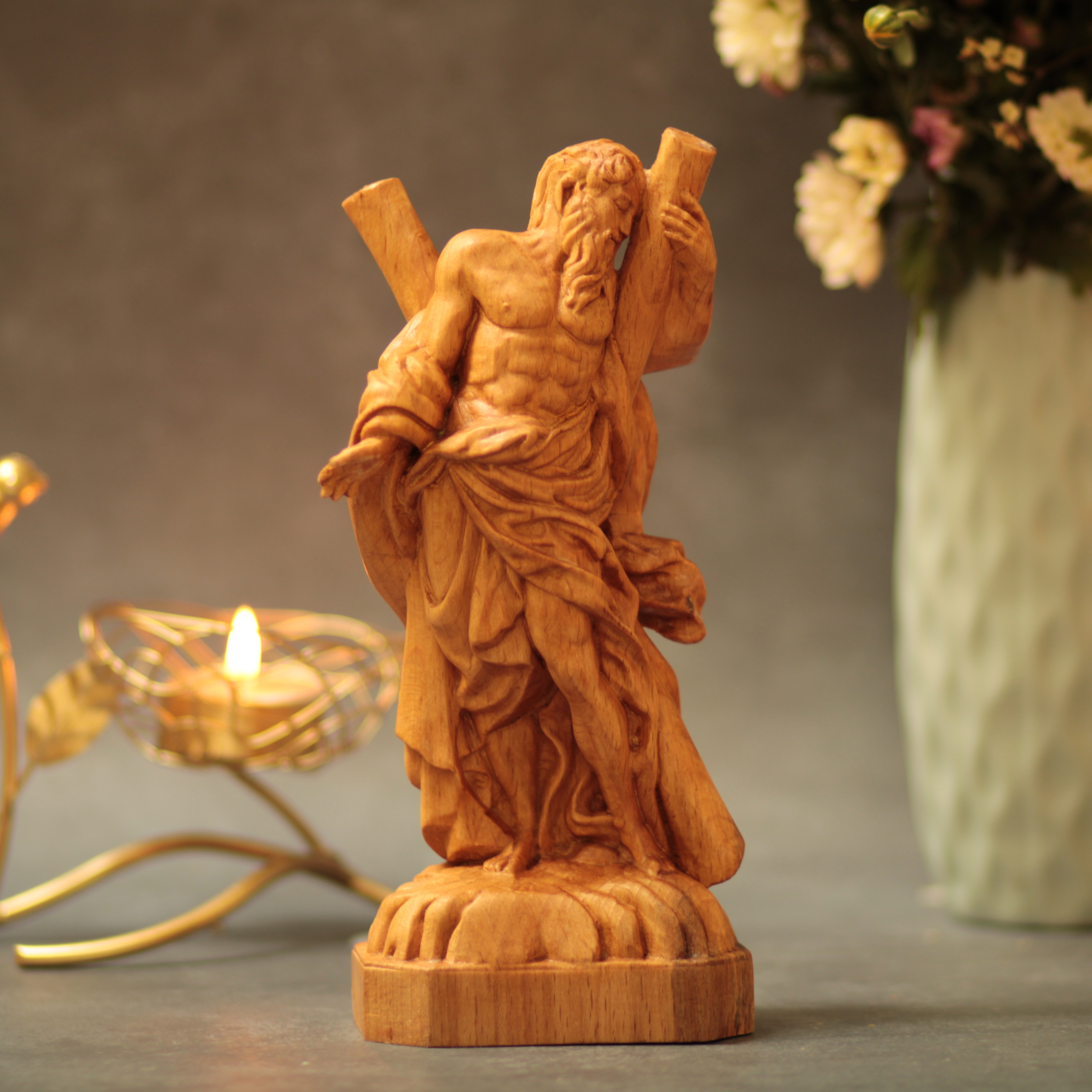 Saint Andrew Statue Apostle of the Lord Jesus Orthodox Icon | Inspire ...