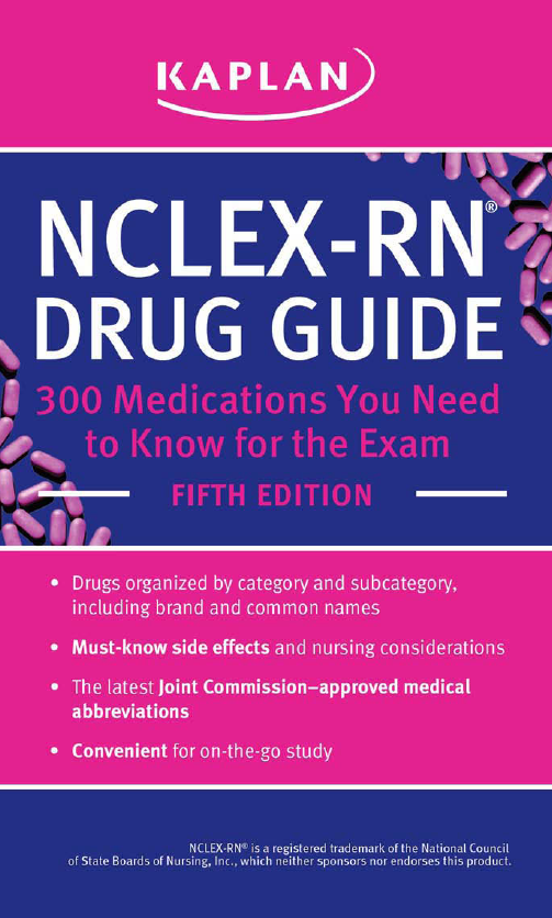 NCLEX-RN Drug Guide 300 Medications You Need to Know - eBook - Inspire ...