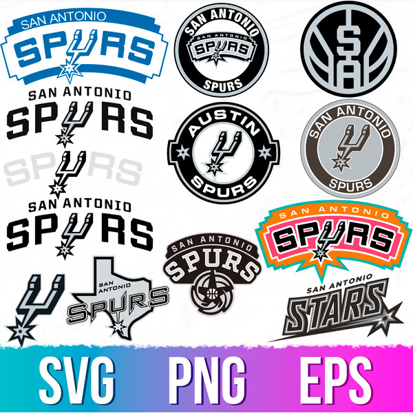 San Antonio Spurs logo, San Antonio Spurs svg, Spurs eps, Sp - Inspire ...