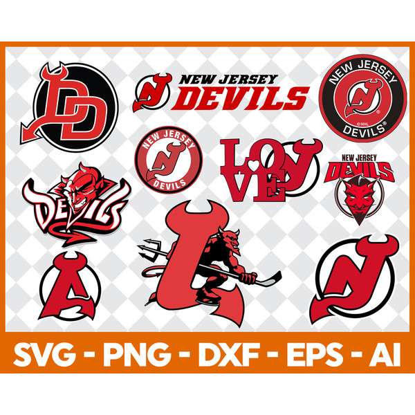 New Jersey Devils SVG, Jersey Devils Logo PNG, Devils New Je - Inspire ...