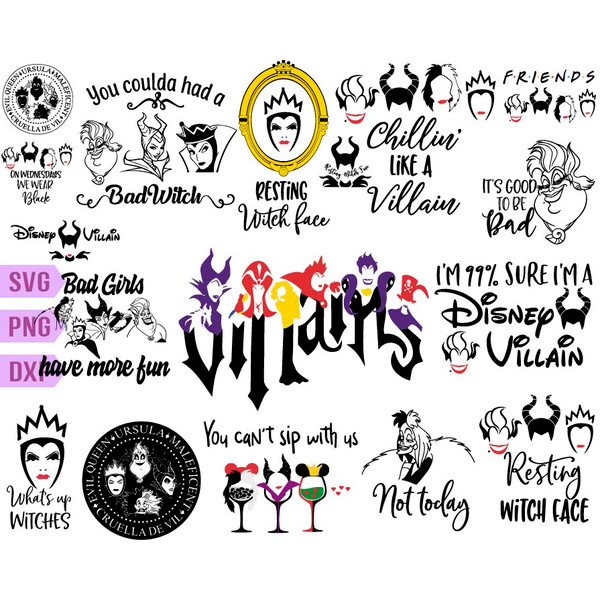 Disney Villains SVG Bundle, Villains Quotes svg, Villains sv | Inspire ... Disney Villains SVG Bundle, Villains Quotes svg, Villains sv | Inspire ...