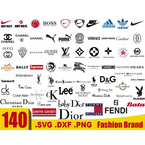 fashion brand svg, luxury brand svg, fashion logo svg, png | Inspire Uplift
