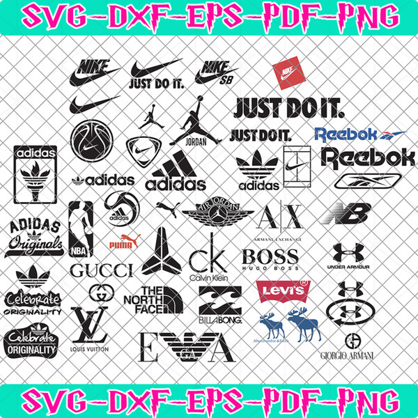 Fashion Brand svg, dxf, png, Fashion Brand logo bundle | Inspire Uplift