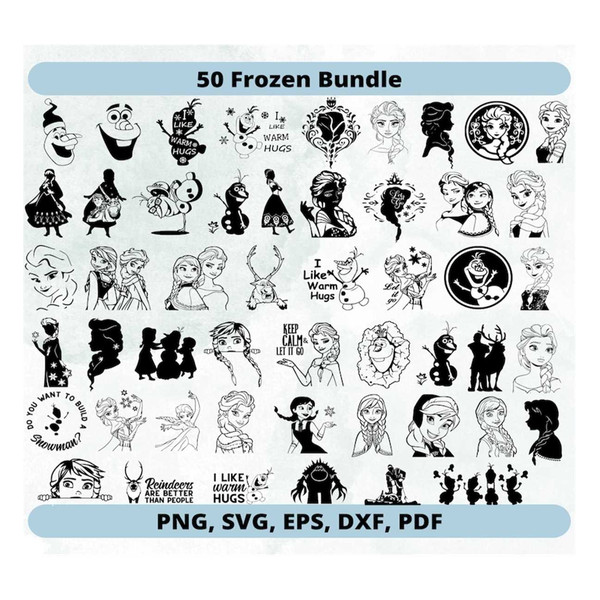 FROZEN SVG, Frozen Svg Bundle, Frozen Svg CutFiles, | Inspire Uplift
