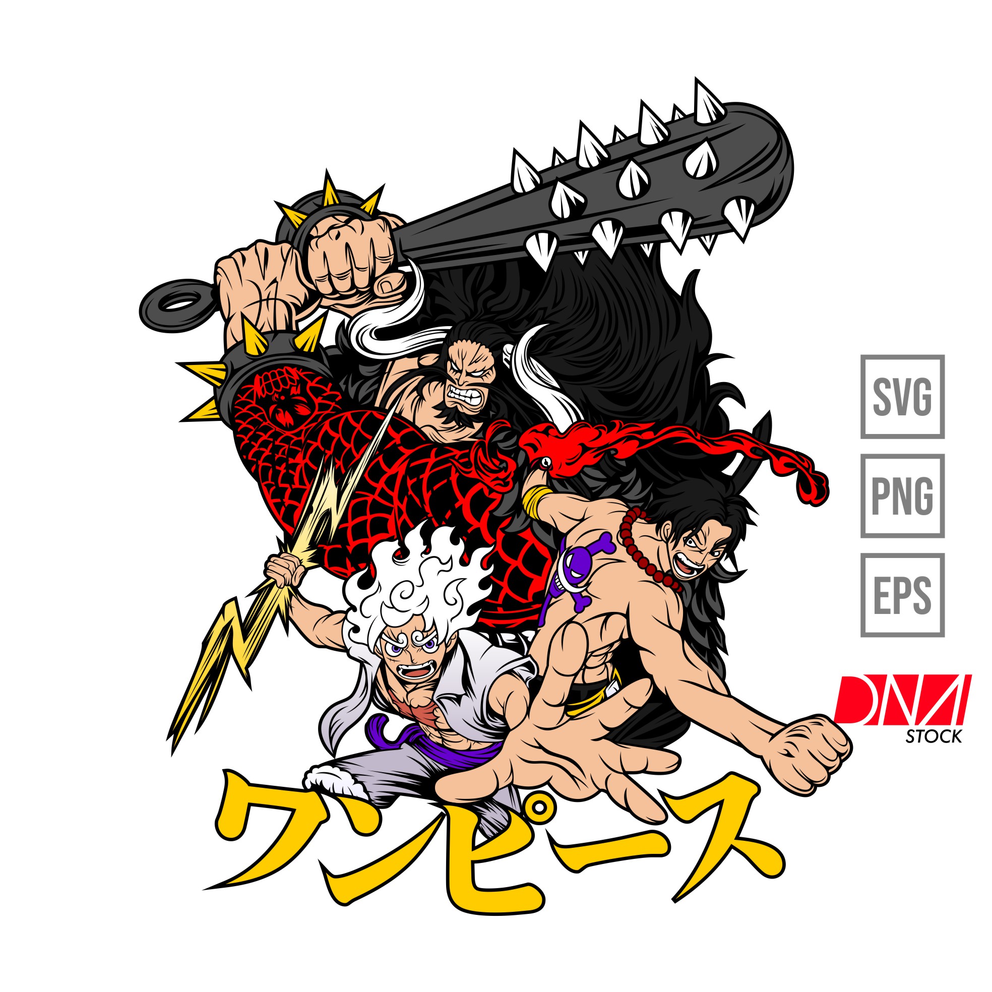Luffy svg, Ace svg, Kaido svg, One Piece svg, Anime svg, Ani | Inspire ...