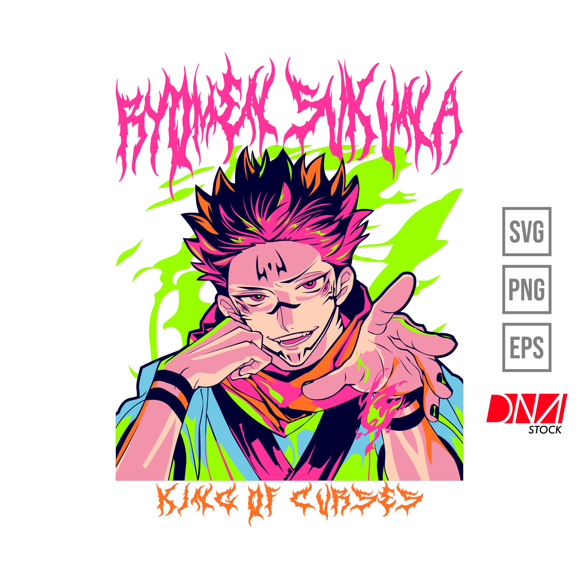 Sukuna svg, Yuji Itadori svg, Jujutsu Kaisen svg, Anime svg, | Inspire ...