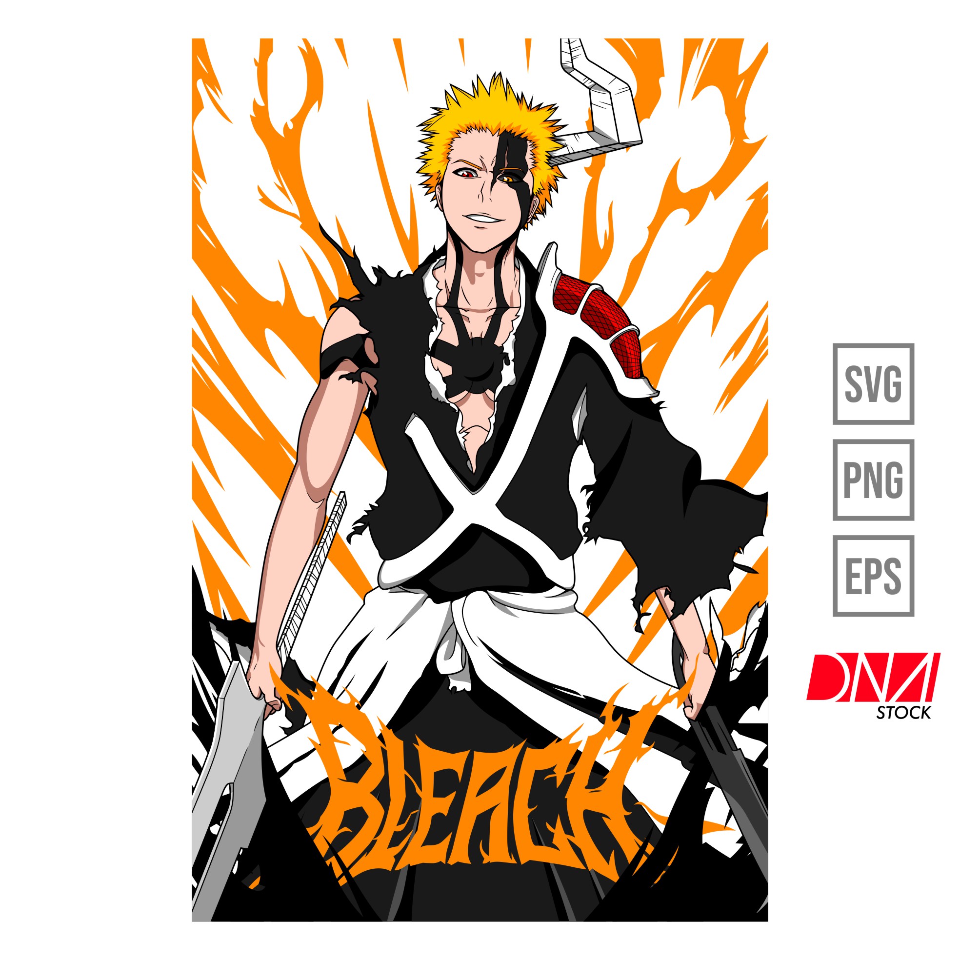 Kurosaki Ichigo svg, Ichigo svg, Bleach svg, Anime svg, Anim | Inspire ...