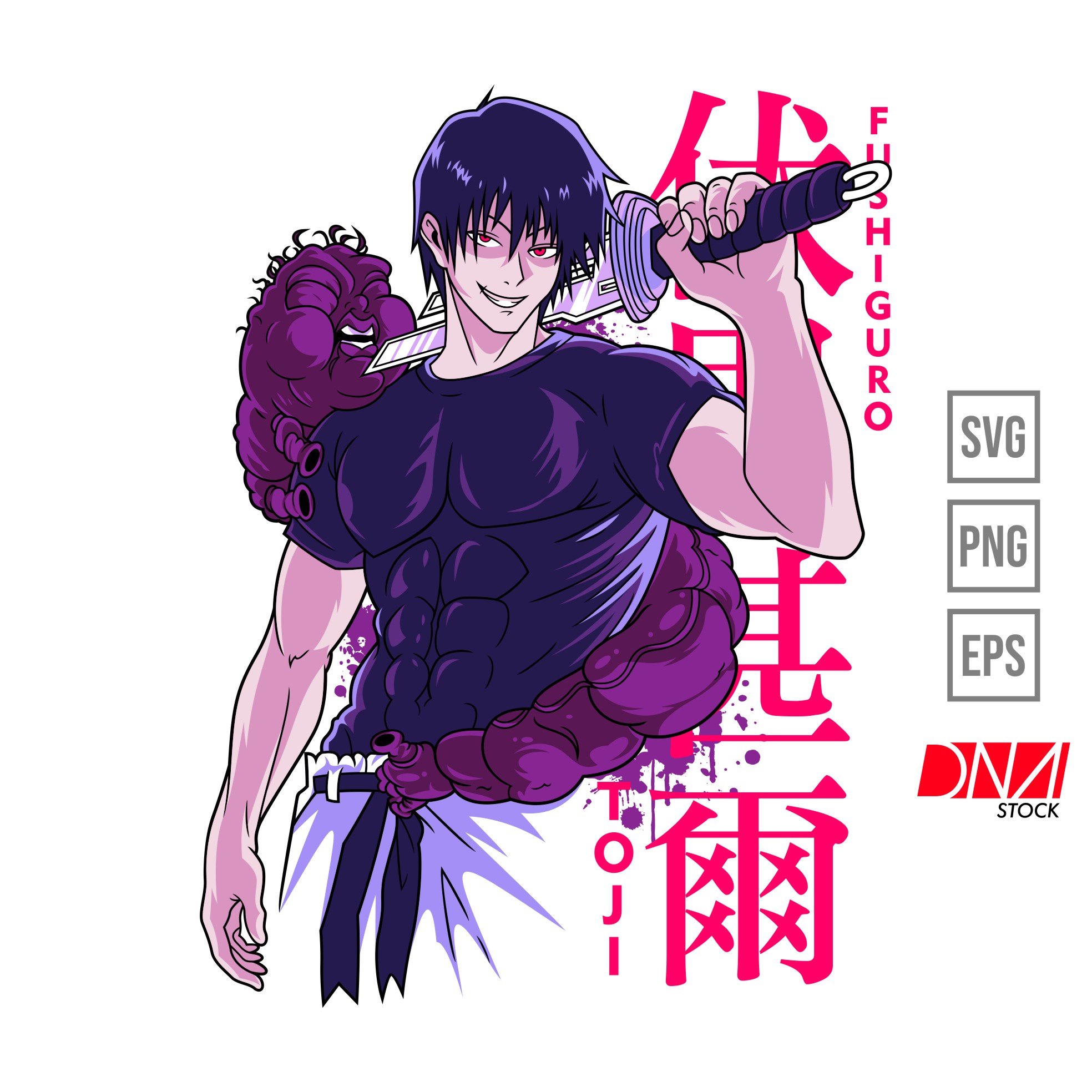 Fushiguro Toji svg, Toji svg, Jujutsu Kaisen svg, Anime svg, | Inspire ...