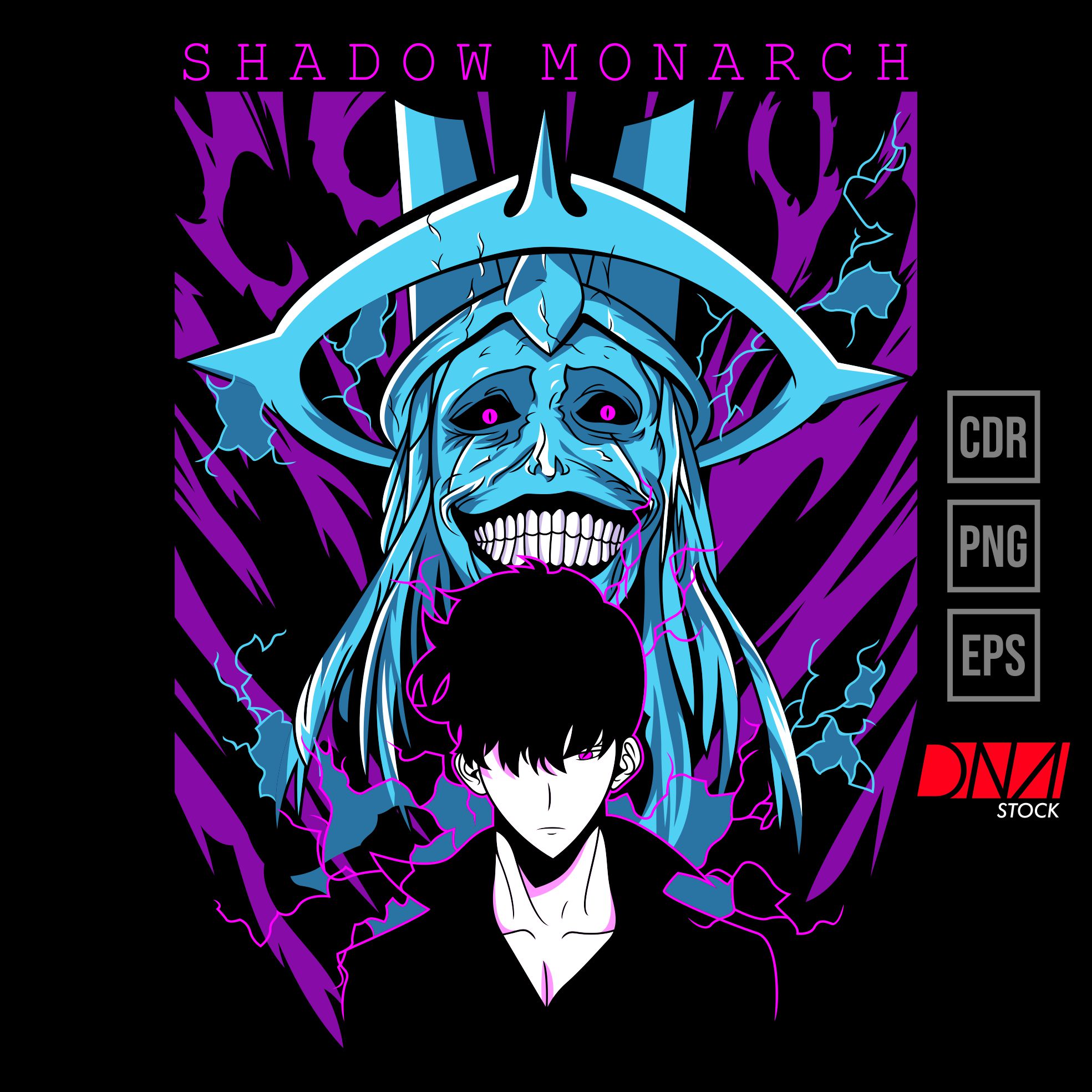 Shadow Monarch svg, Solo Leveling svg, Anime svg, Manhwa svg | Inspire ...